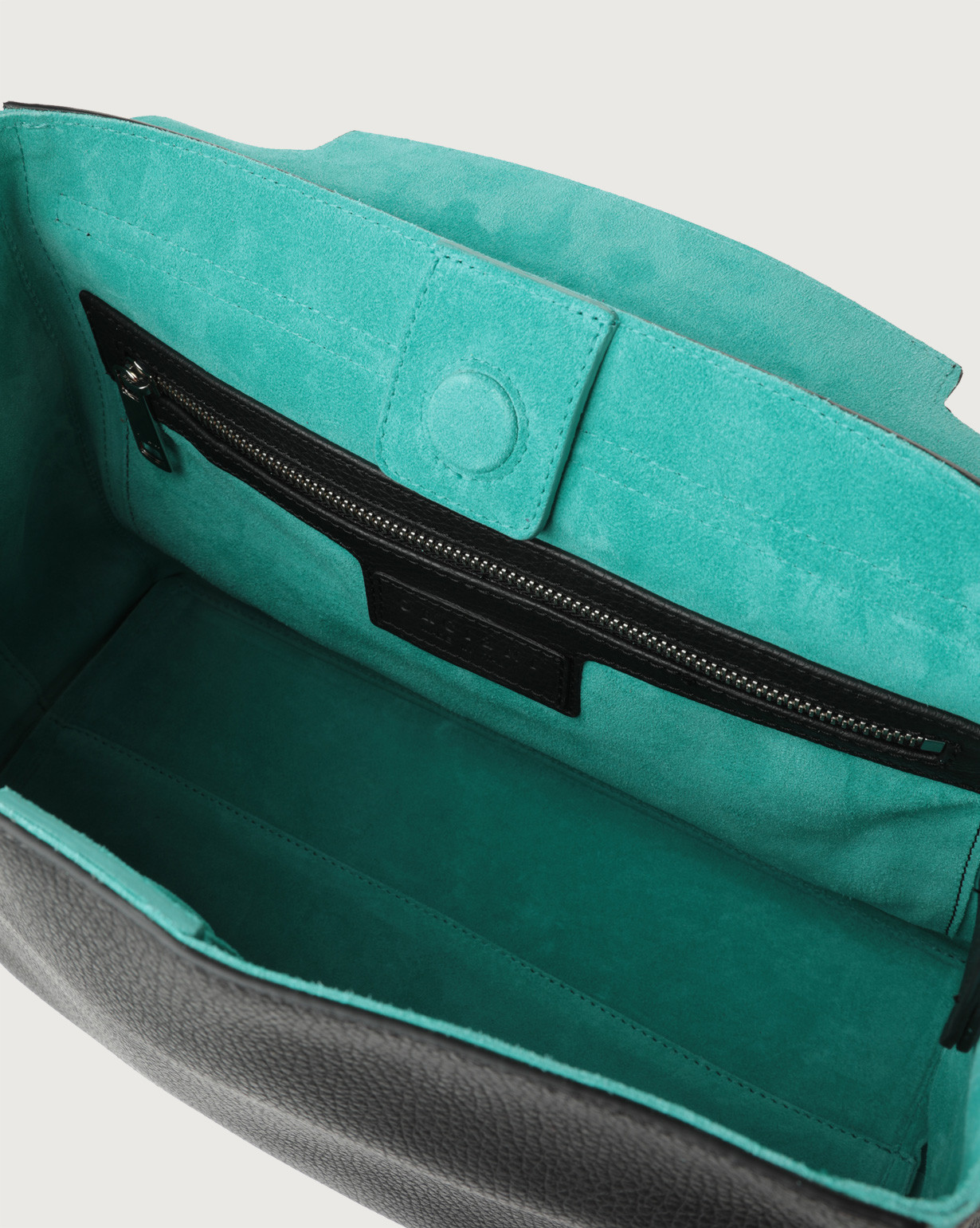 Orciani Borsa a spalla media Sveva Warm Color in pelle, colore TIFFANY