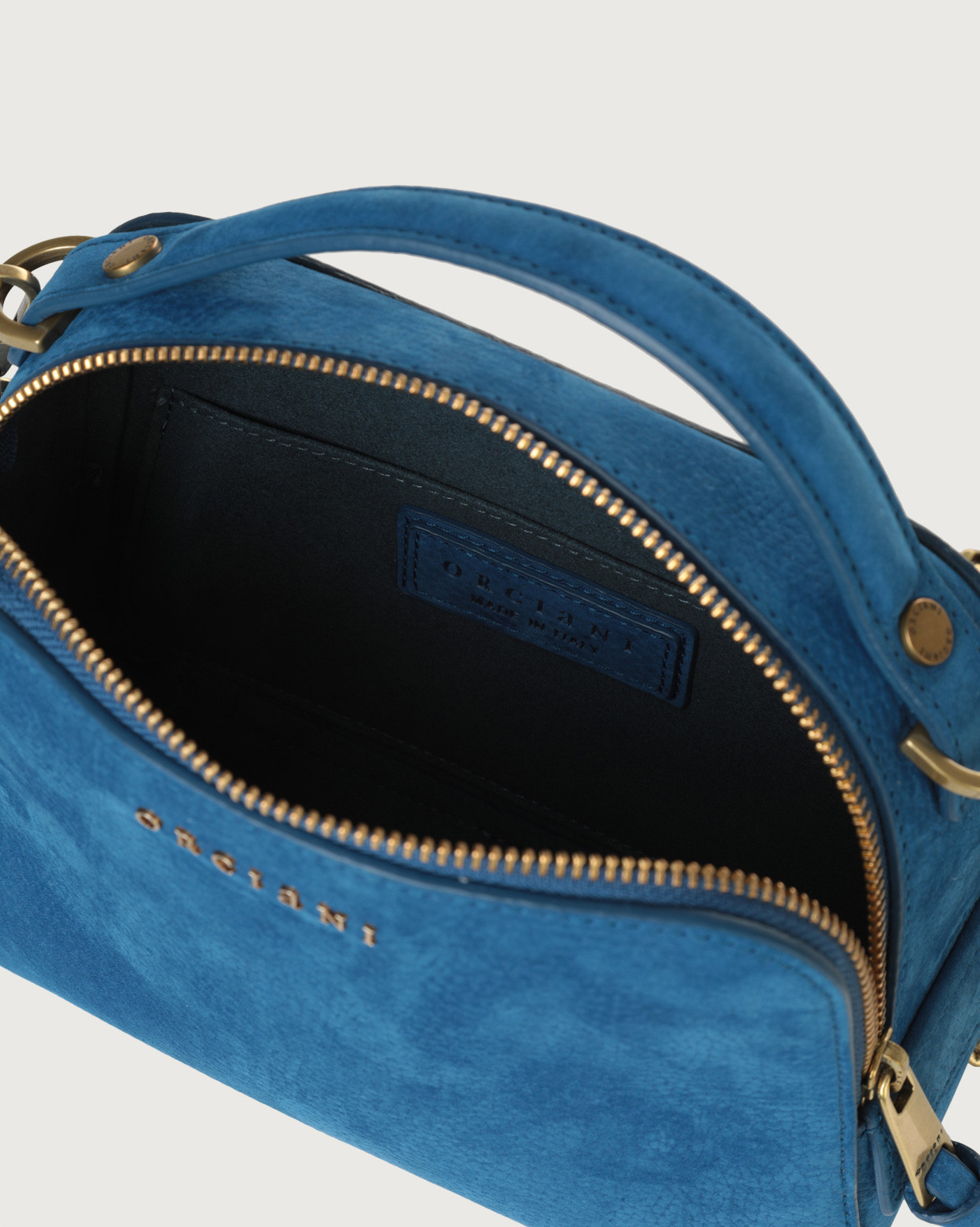 Orciani Mini Bag Chéri Nabucco in nubuck a mano con tracolla, colore ...