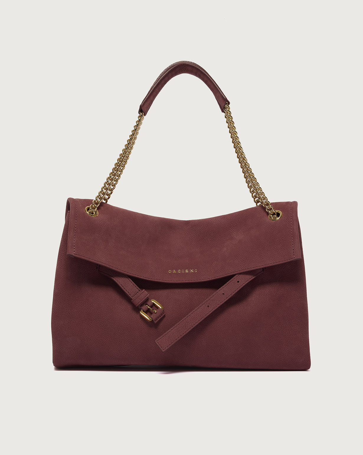 Orciani Borsa Venus Alicante Midi a spalla in pelle nabuk, colore ...
