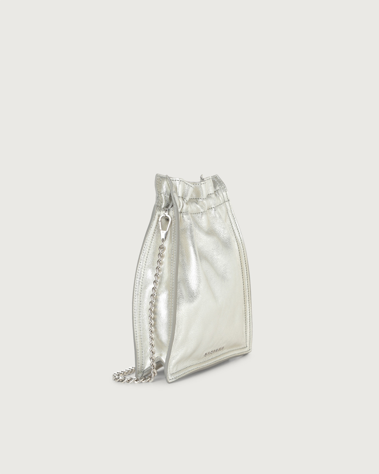 ORCIANI | Petit Pepita leather mini pouch bag with shoulder strap ...