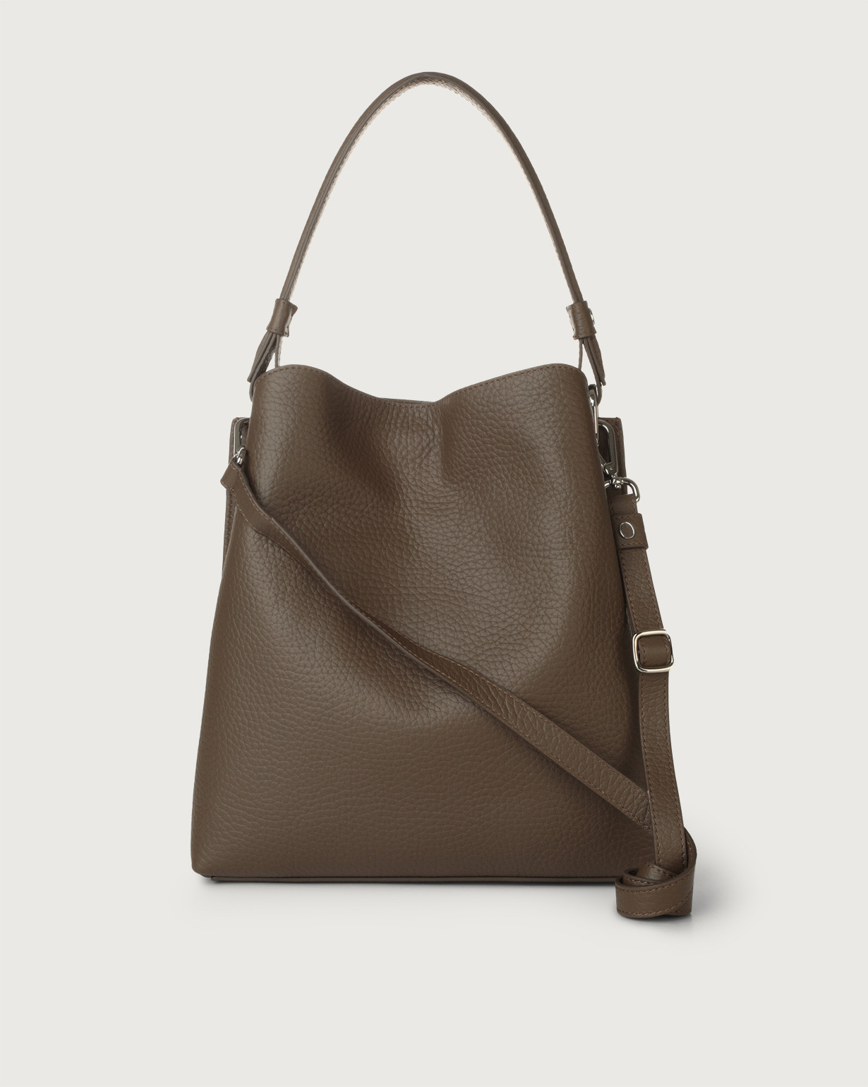 ORCIANI | MUSE Soft leather shoulder bag with strap. color brown