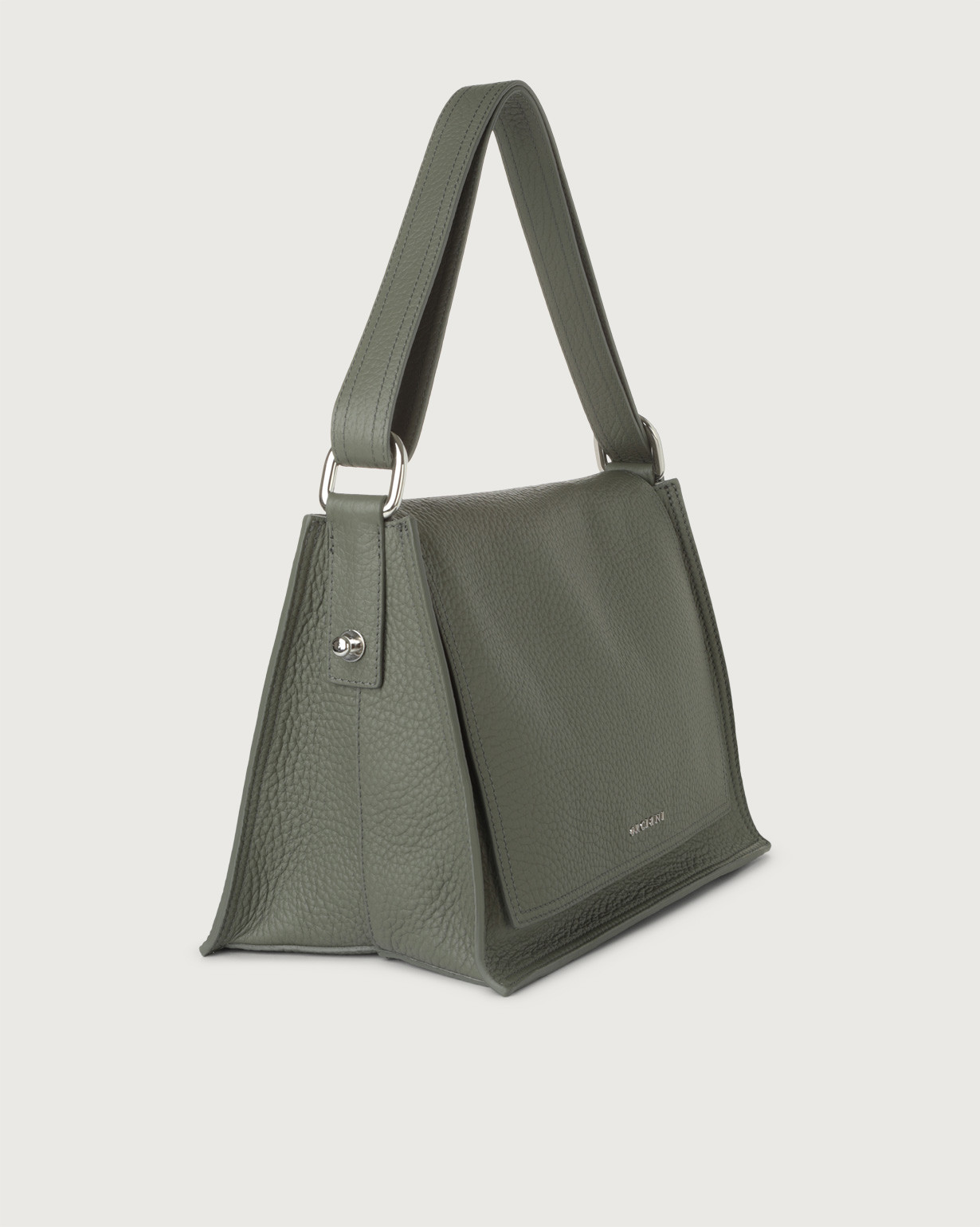 ORCIANI | Pillow Soft leather shoulder and crossbody bag. color Green