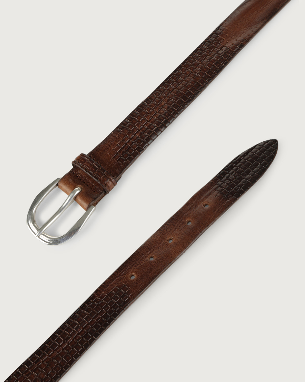 ORCIANI | Cintura Matt in cuoio. color Cognac
