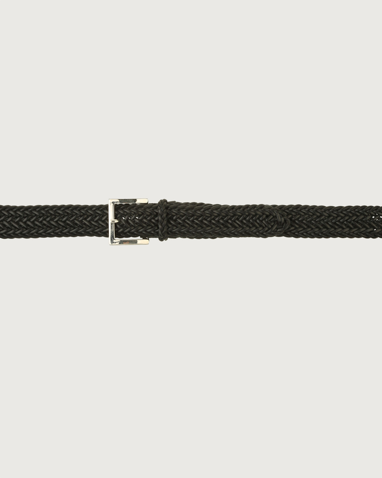 ORCIANI String woven leather belt. , color Black