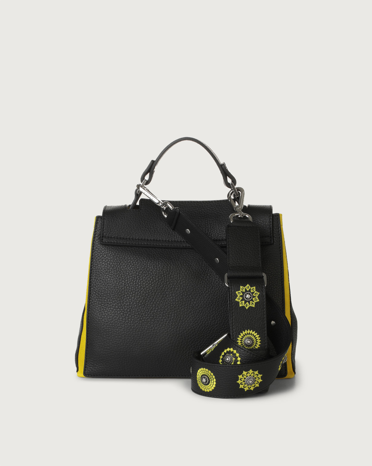 ORCIANI Sveva Warm Color small leather handbag. , color Yellow