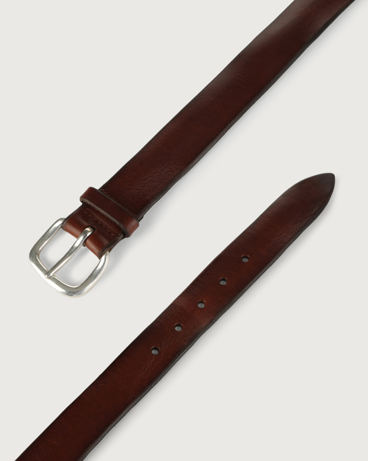 ORCIANI Bull Soft leather belt. , color Brown