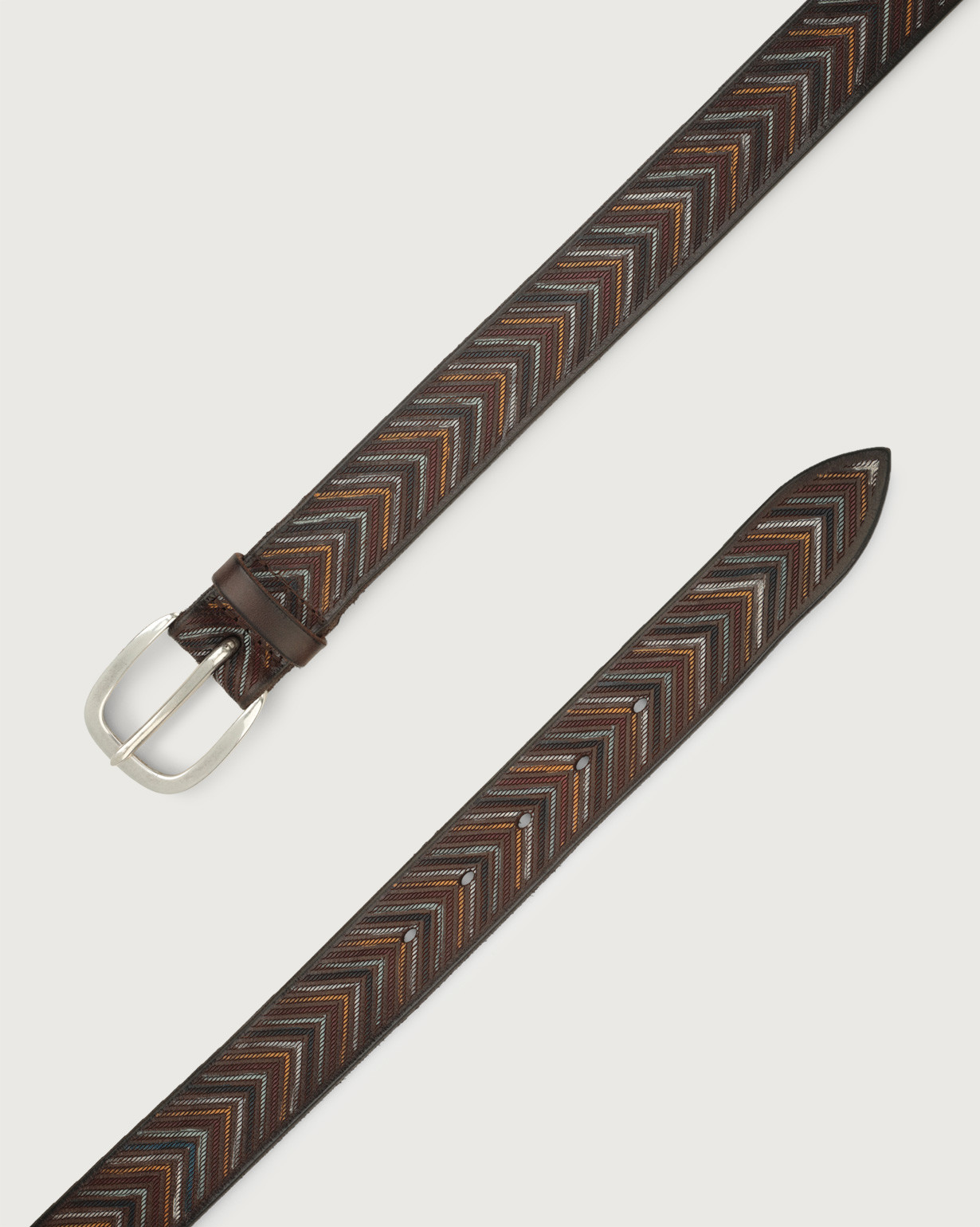 ORCIANI Arrow leather belt. , color Unique