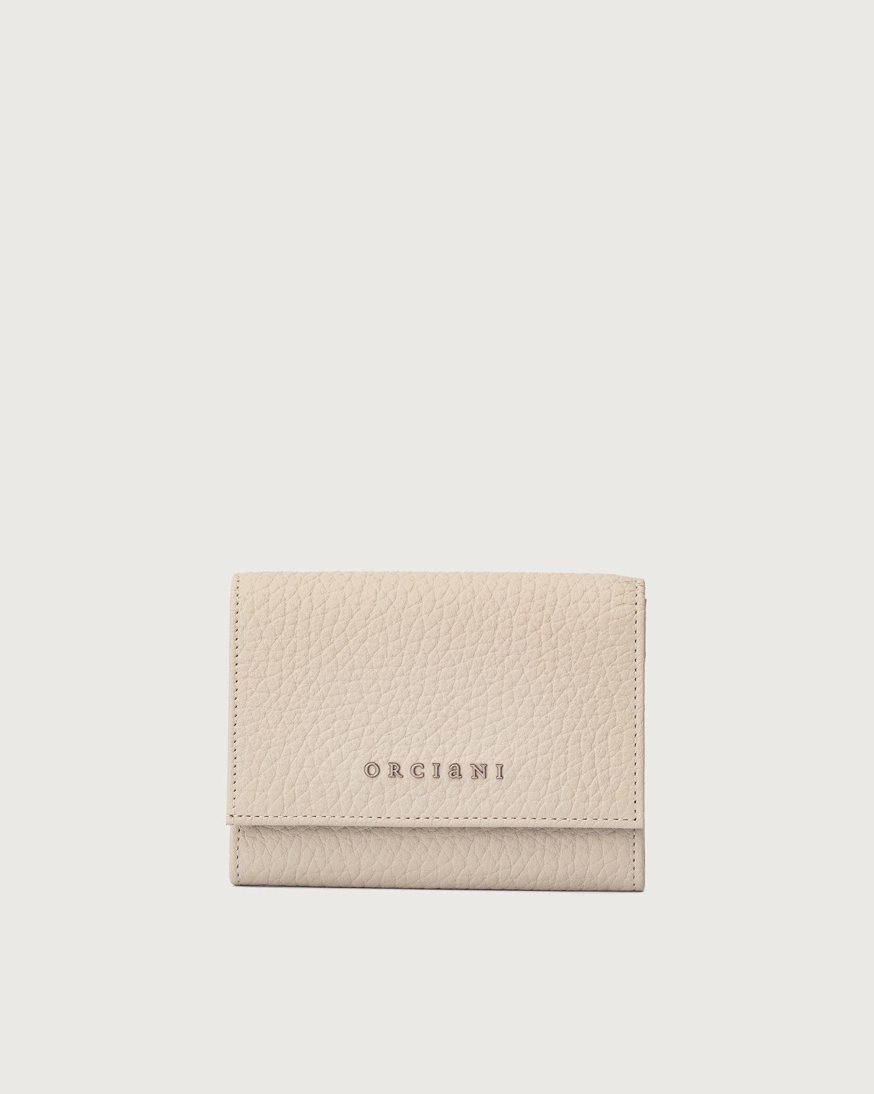 ORCIANI Soft small leather envelope wallet. , color Clay