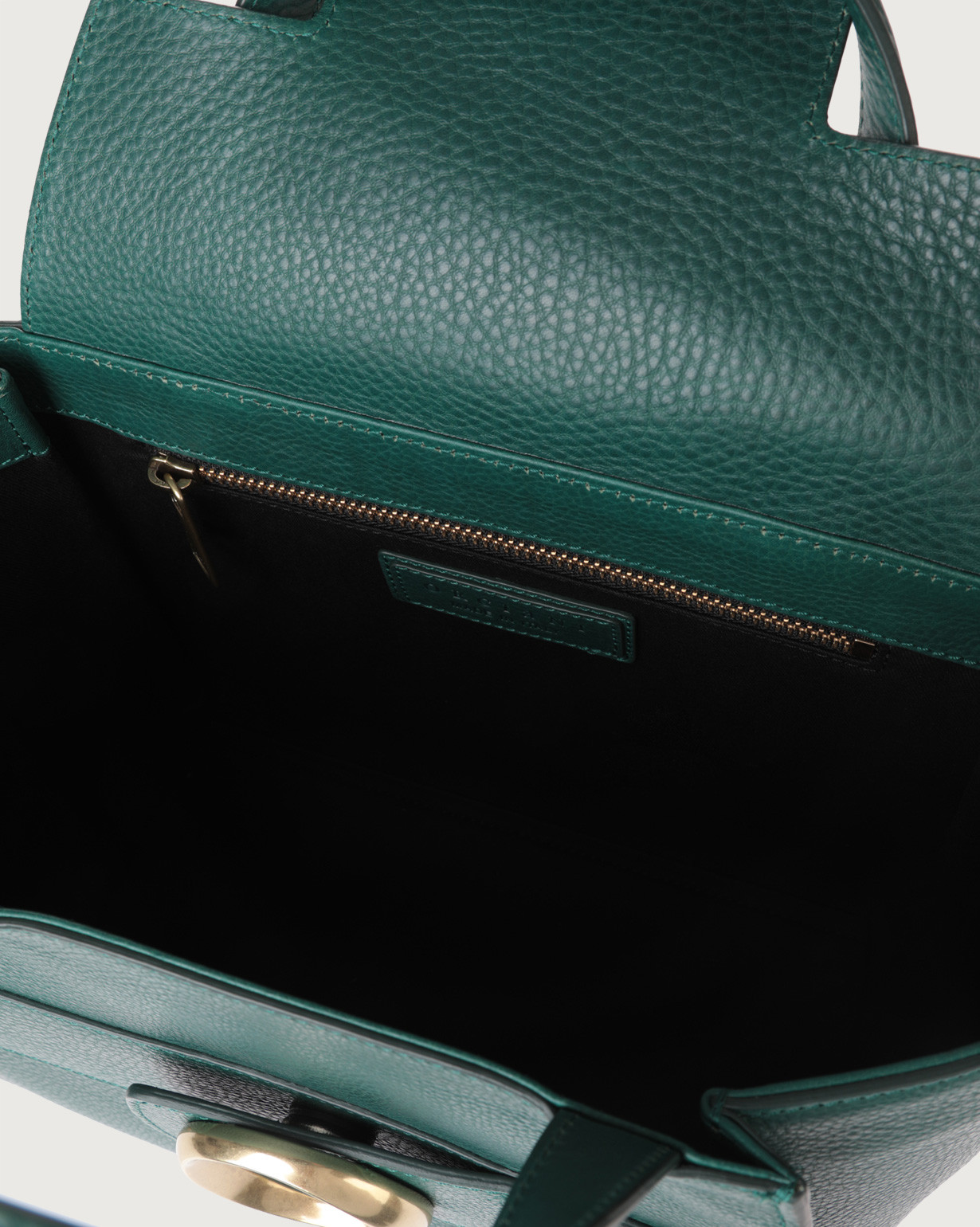 ORCIANI Ofelia Wild medium leather handbag with strap. , color green