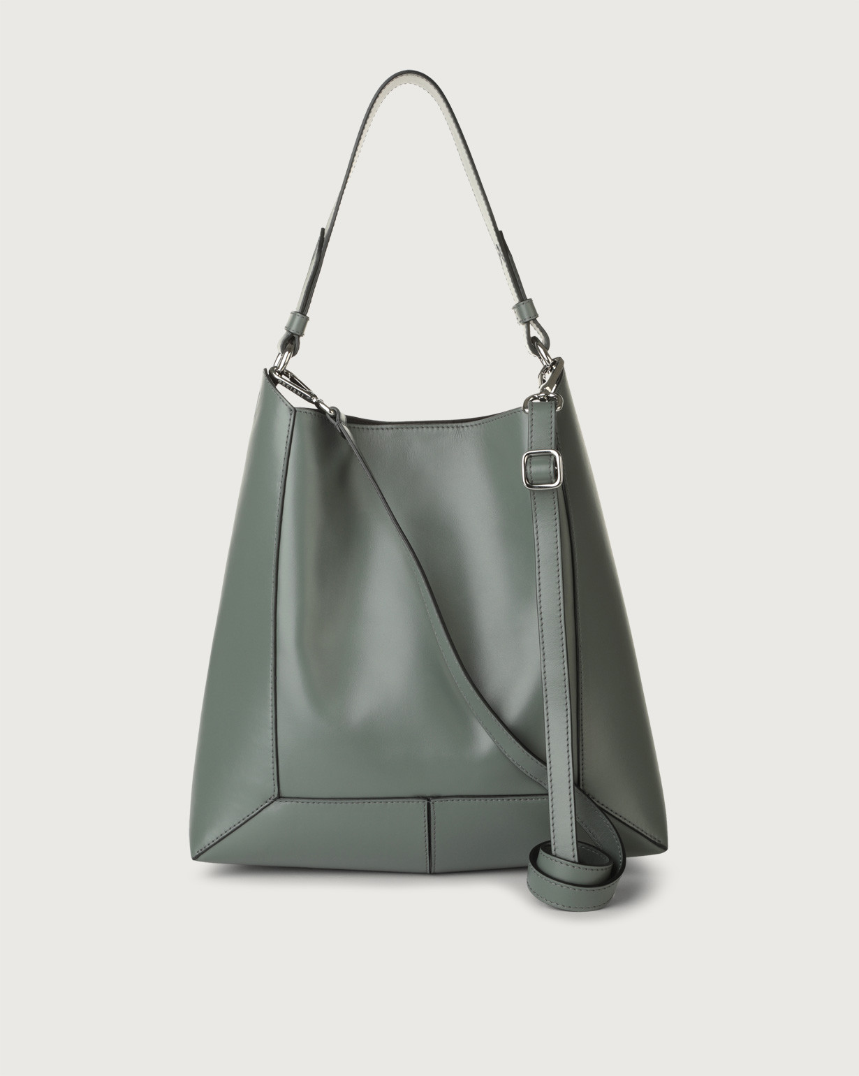 ORCIANI Frame Liberty leather shoulder bag. , color Green