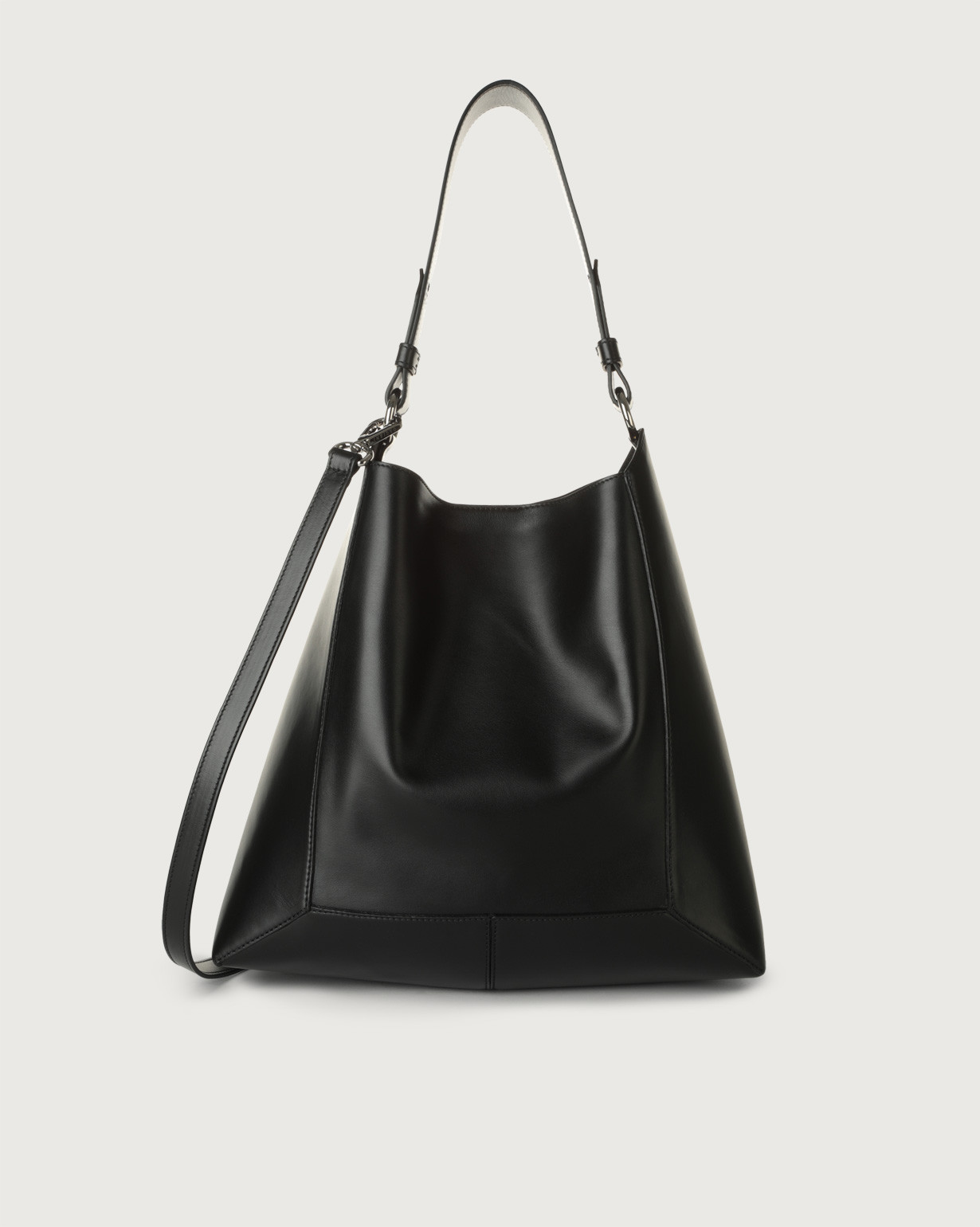 ORCIANI Frame Liberty leather shoulder bag. , color Black