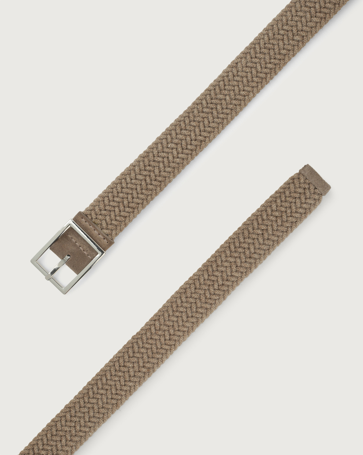 ORCIANI Small Wool stretch belt. , color Mud
