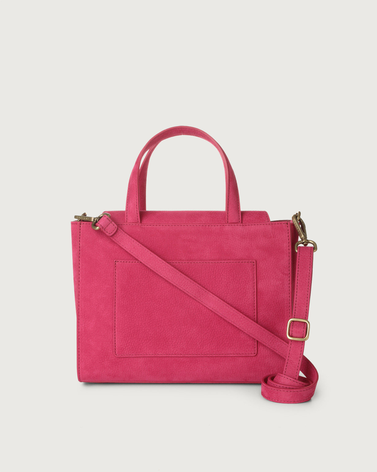 ORCIANI Ofelia Nabucco medium nubuck leather handbag. , color Fuchsia