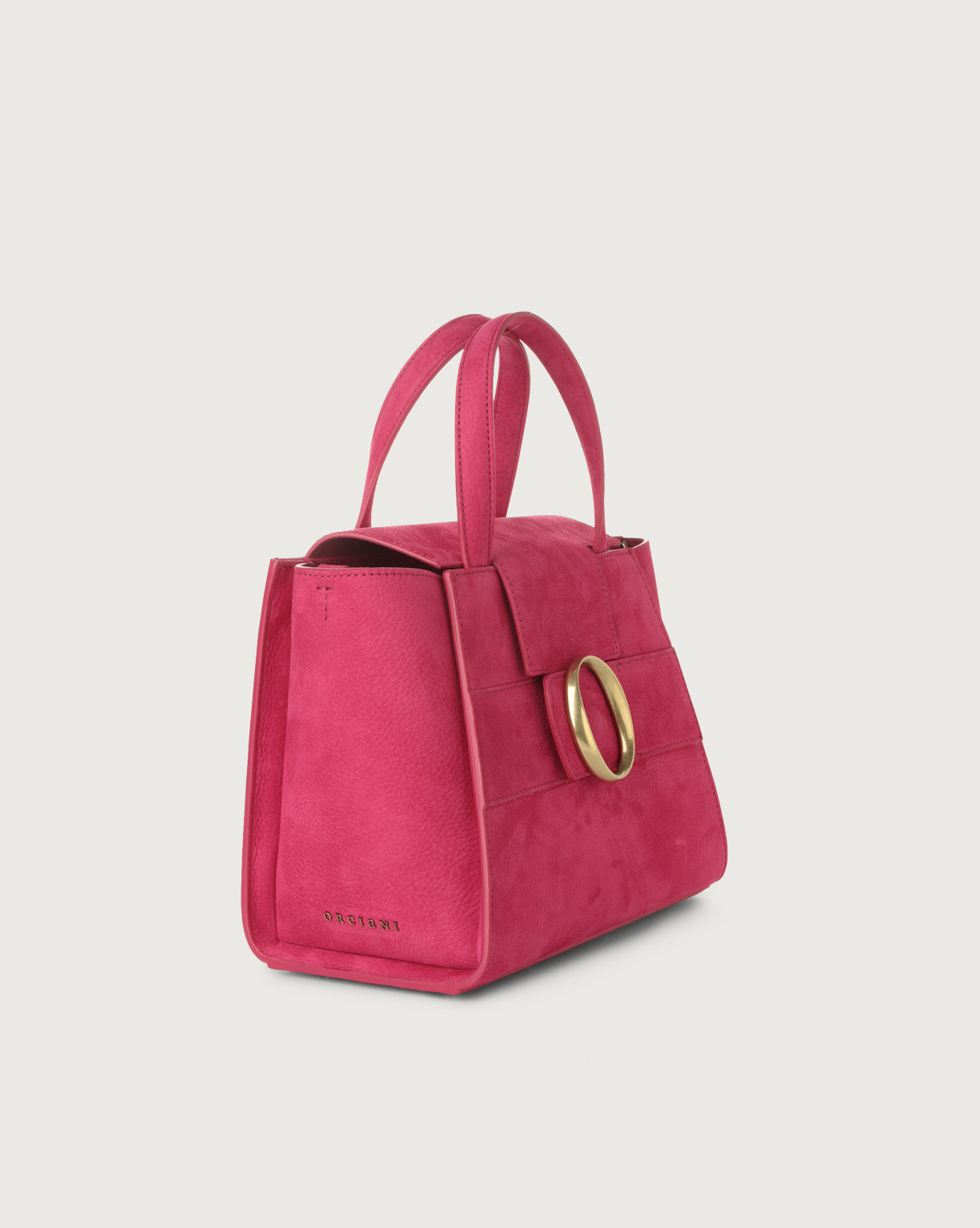 ORCIANI Ofelia Nabucco medium nubuck leather handbag. , color Fuchsia