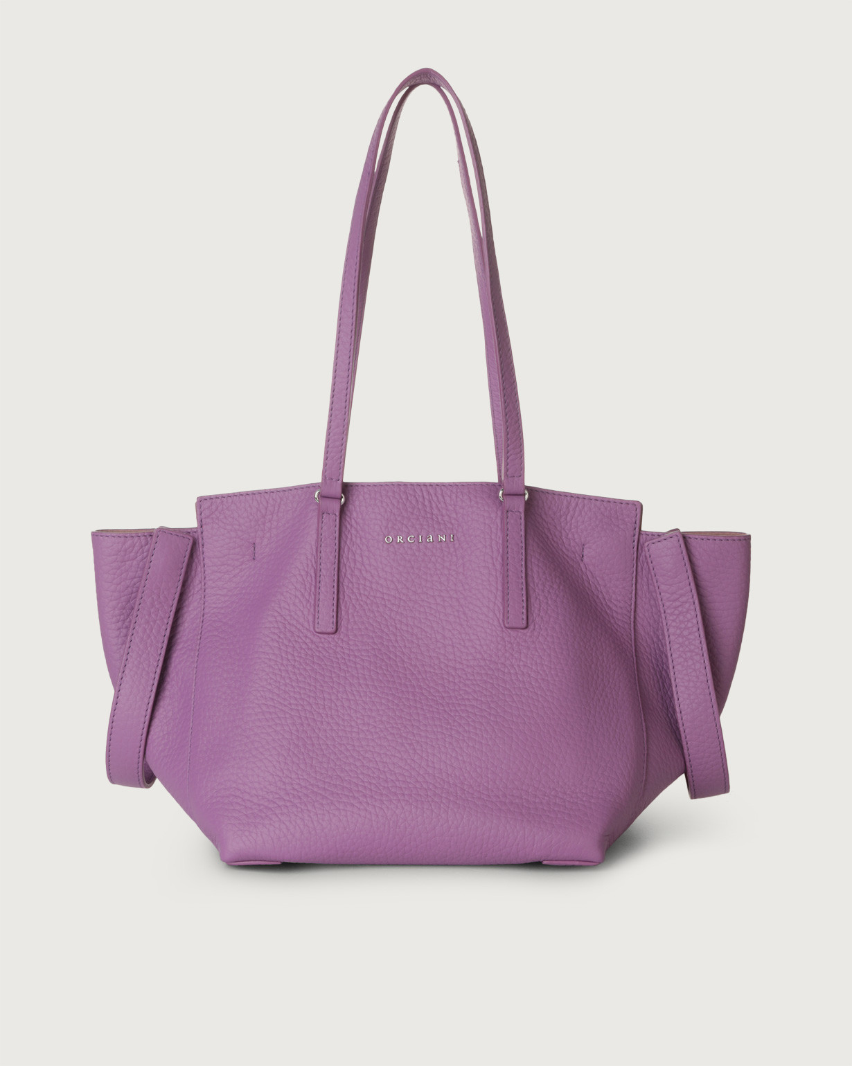 ORCIANI Ava Soft midi leather tote bag. , color violet