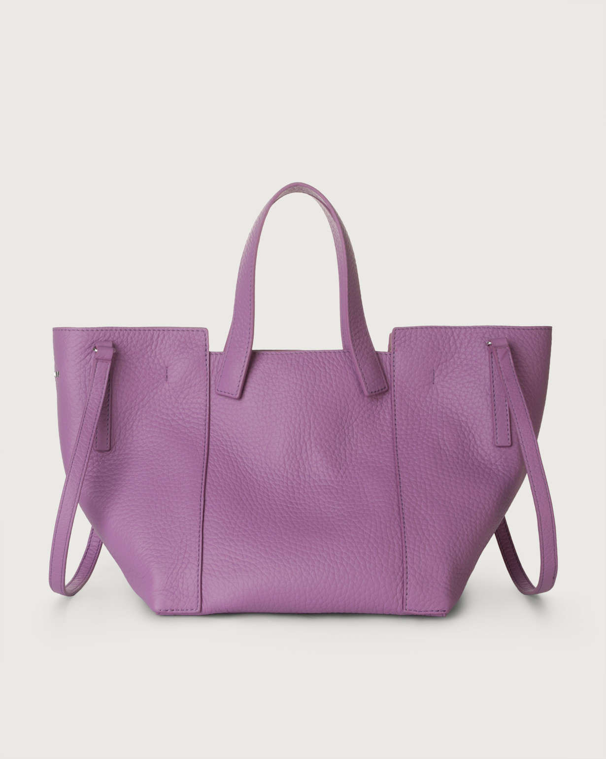 ORCIANI Ava Soft midi leather tote bag. , color violet