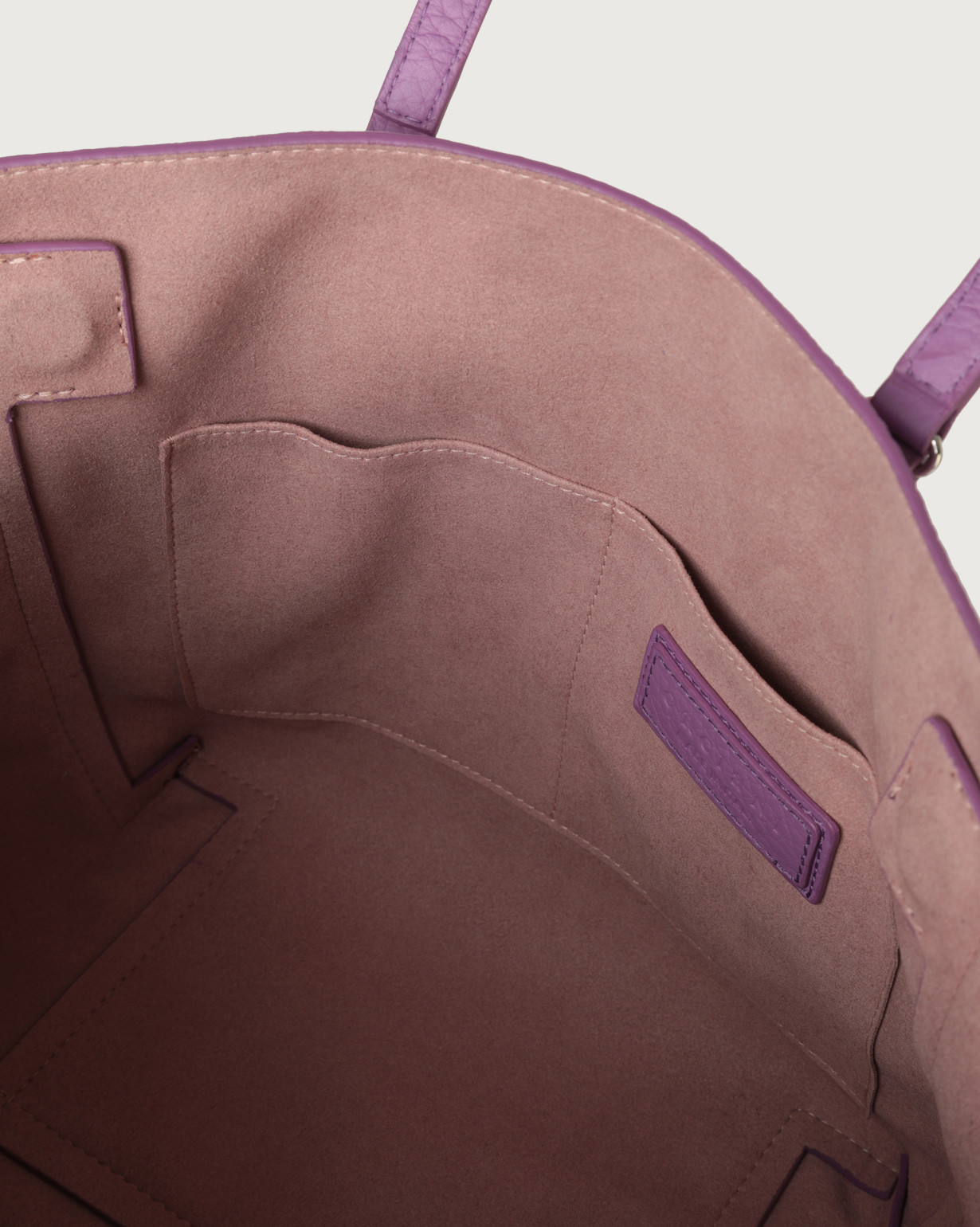 ORCIANI Ava Soft midi leather tote bag. , color violet
