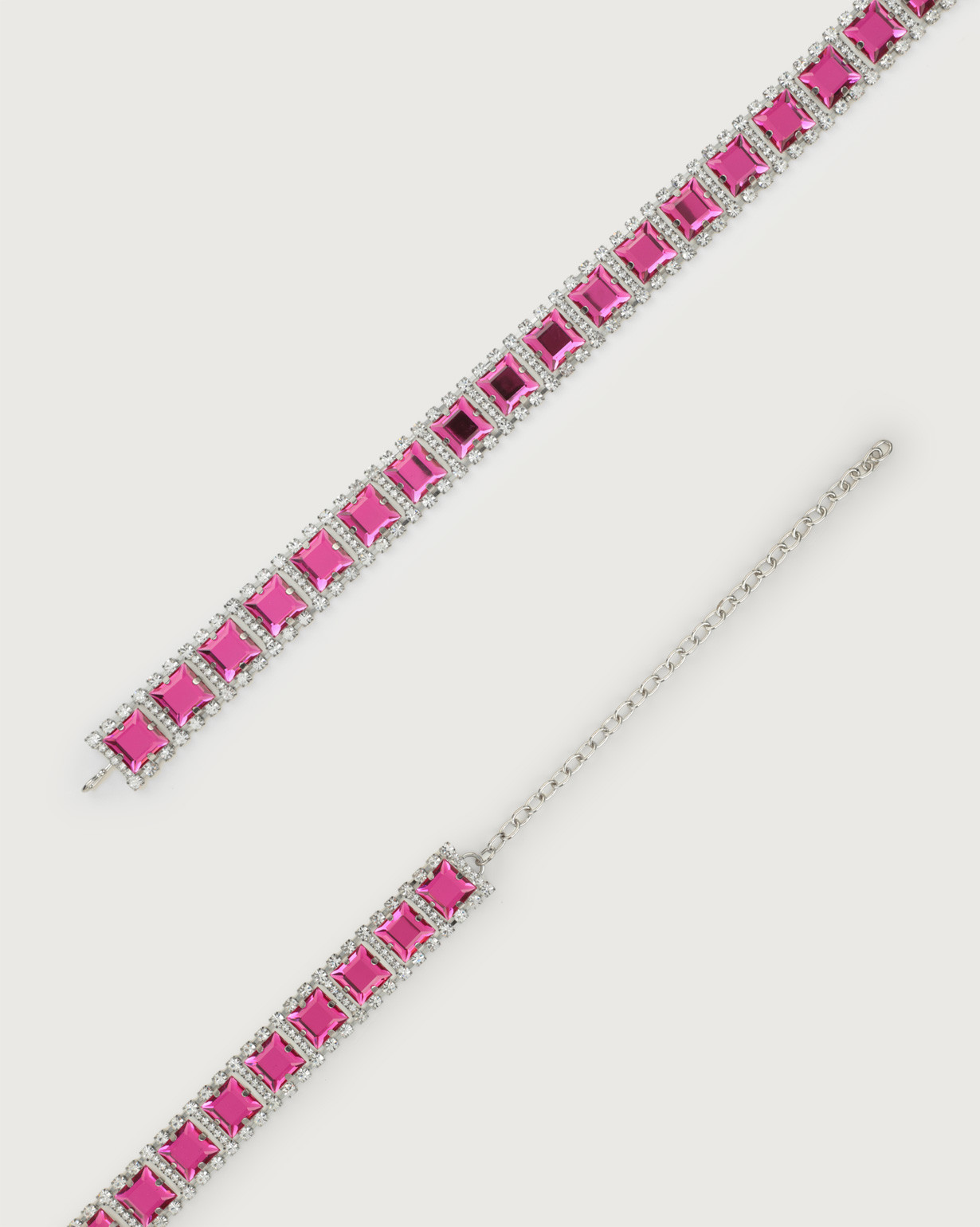 ORCIANI Smart Crystal jewel belt. , color Fuchsia