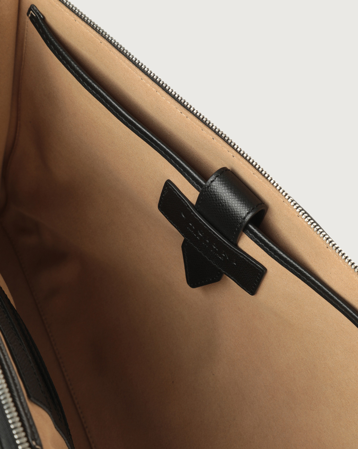 ORCIANI Timeless boarded leather document holder. , color Black