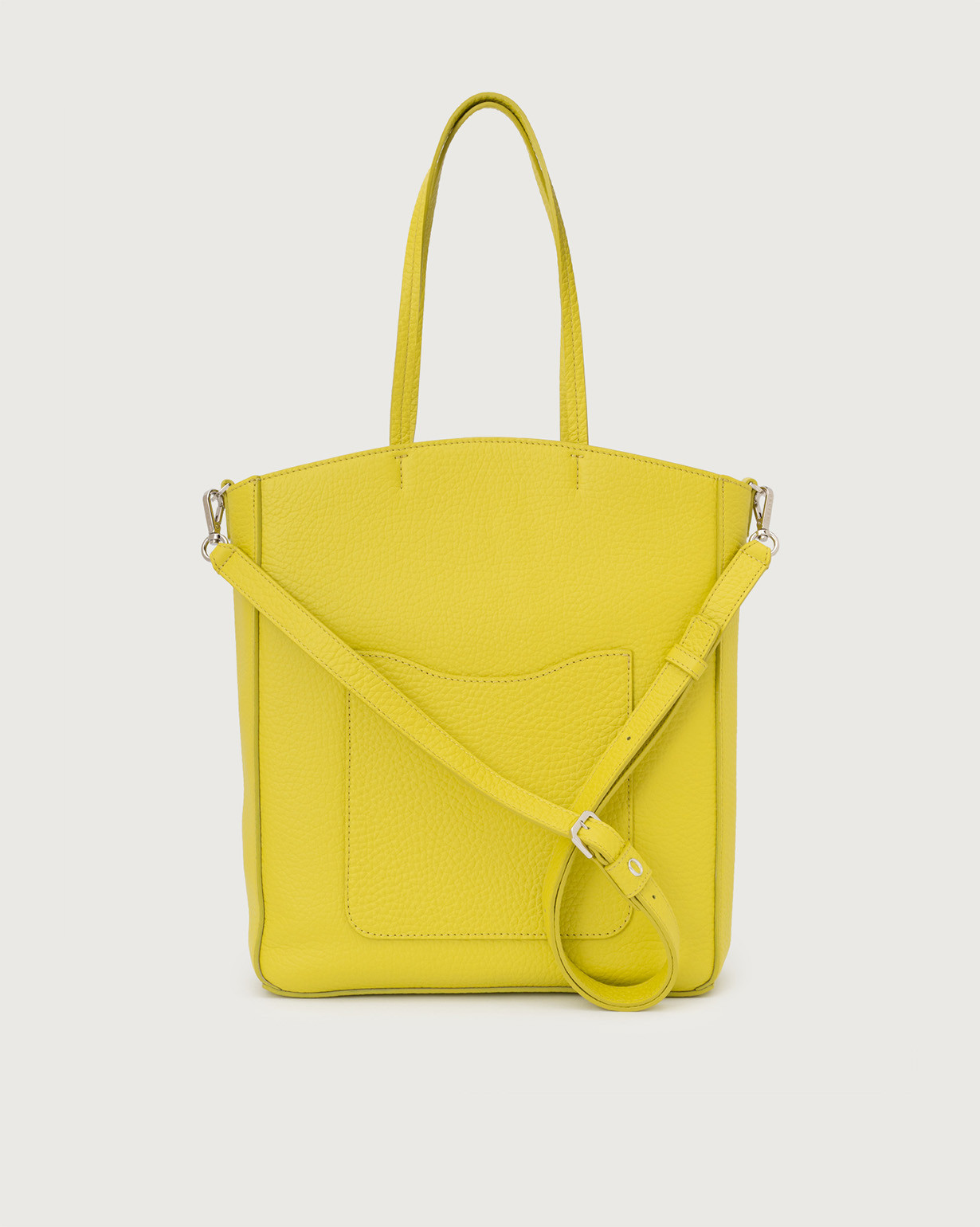 ORCIANI Ladylike M Soft medium leather tote bag. , color yellow