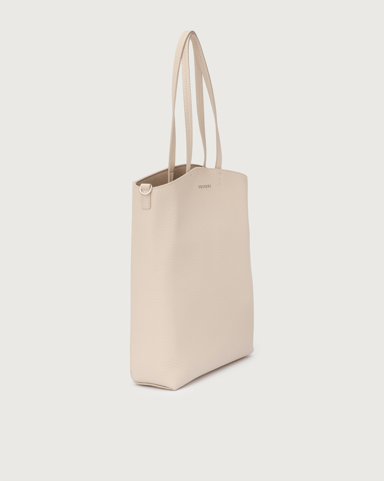 ORCIANI Ladylike M Soft medium leather tote bag. , color Ivory