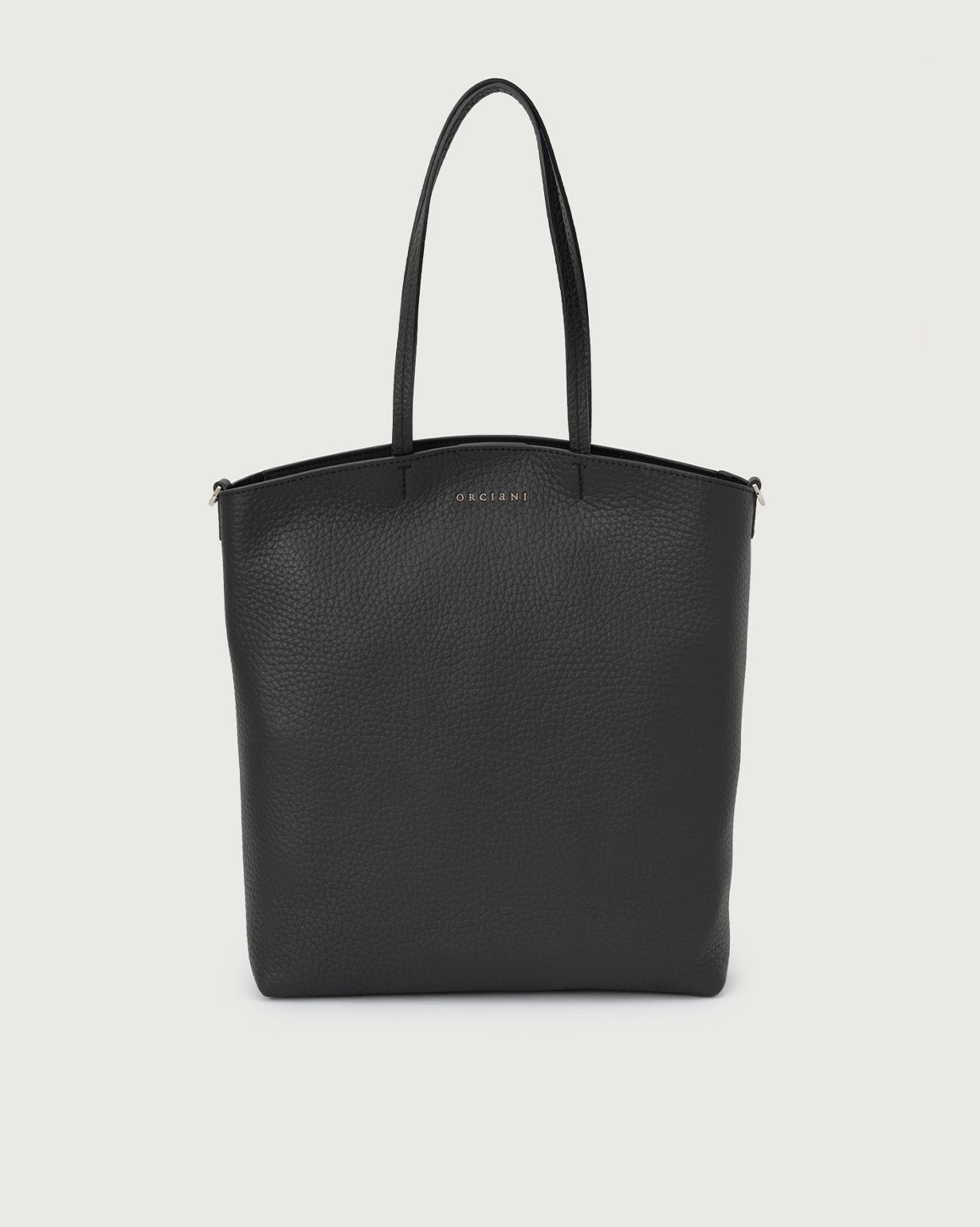 ORCIANI Ladylike M Soft medium leather tote bag. , color Black