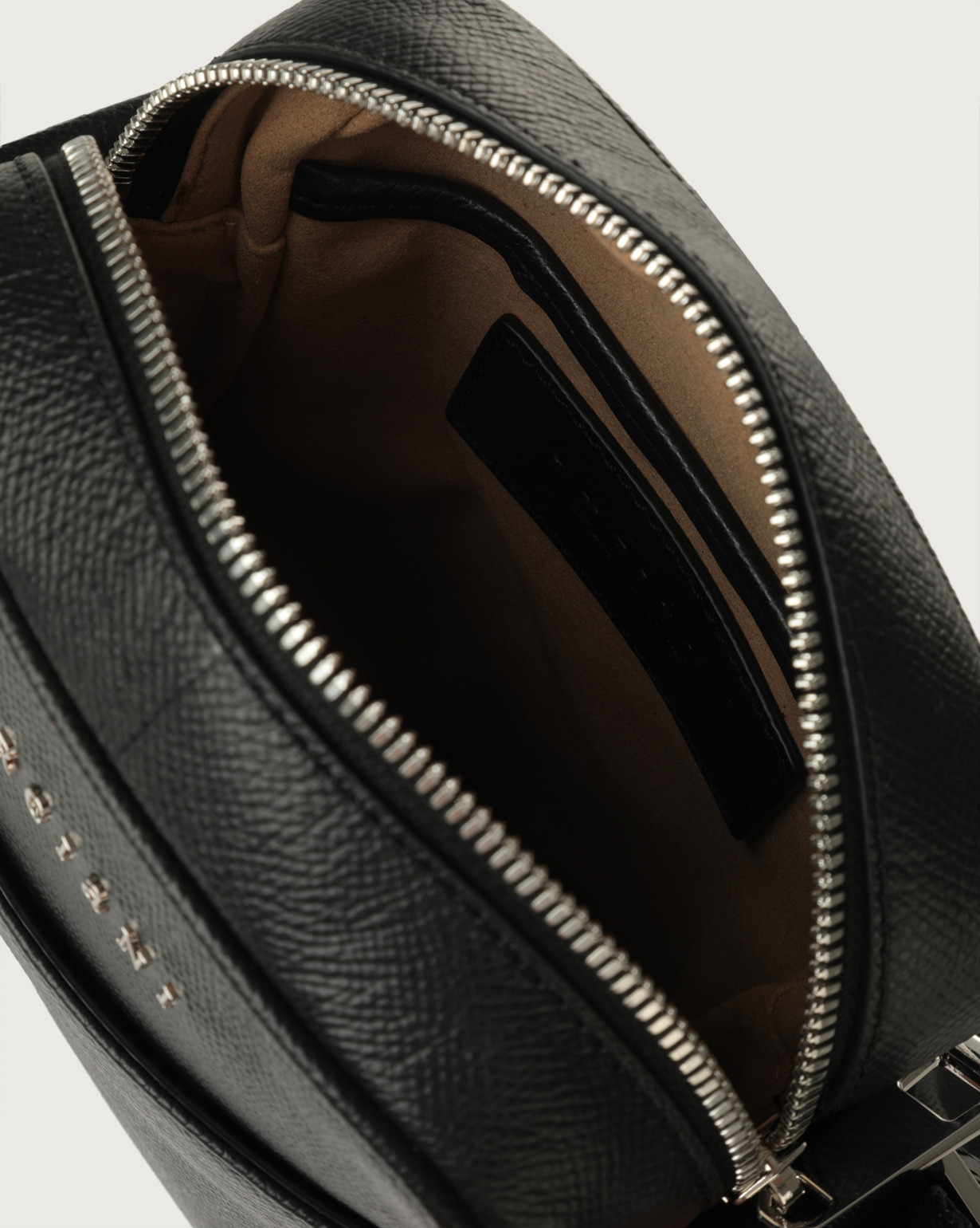 ORCIANI Timeless small boarded leather crossbody bag. , color Black