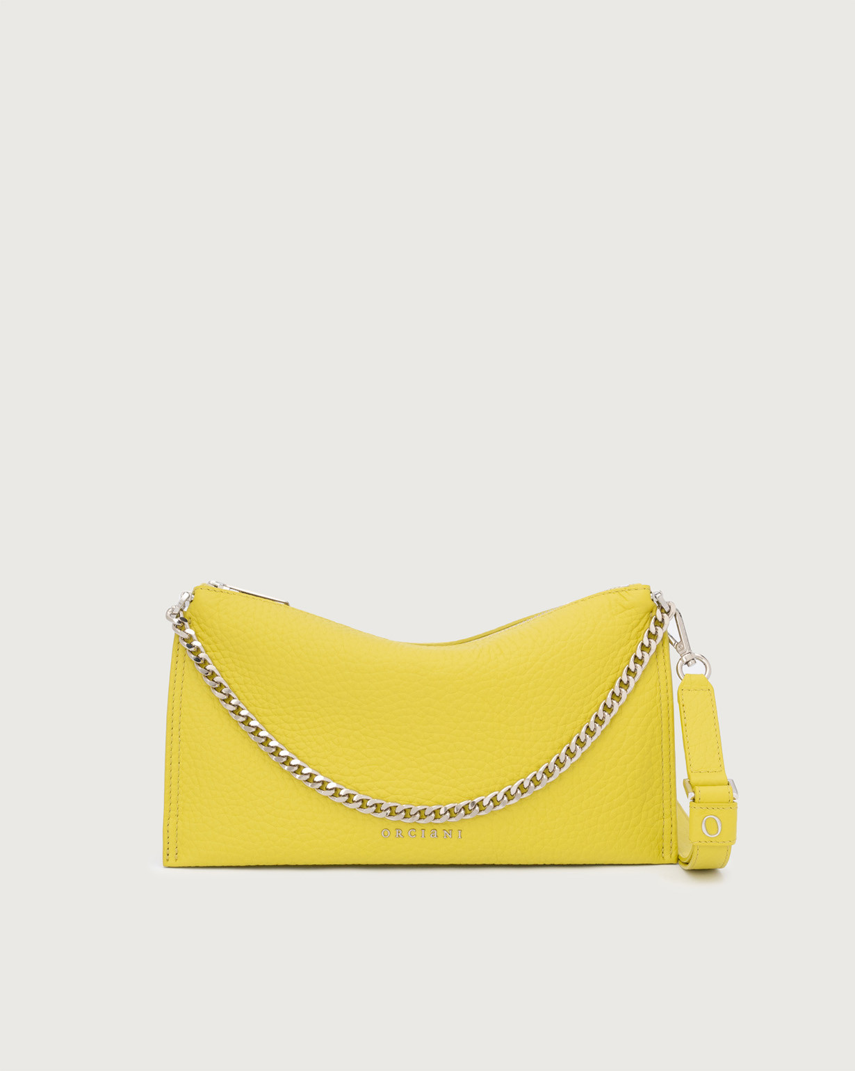 ORCIANI Pupa Soft mini leather crossbody bag. , color yellow