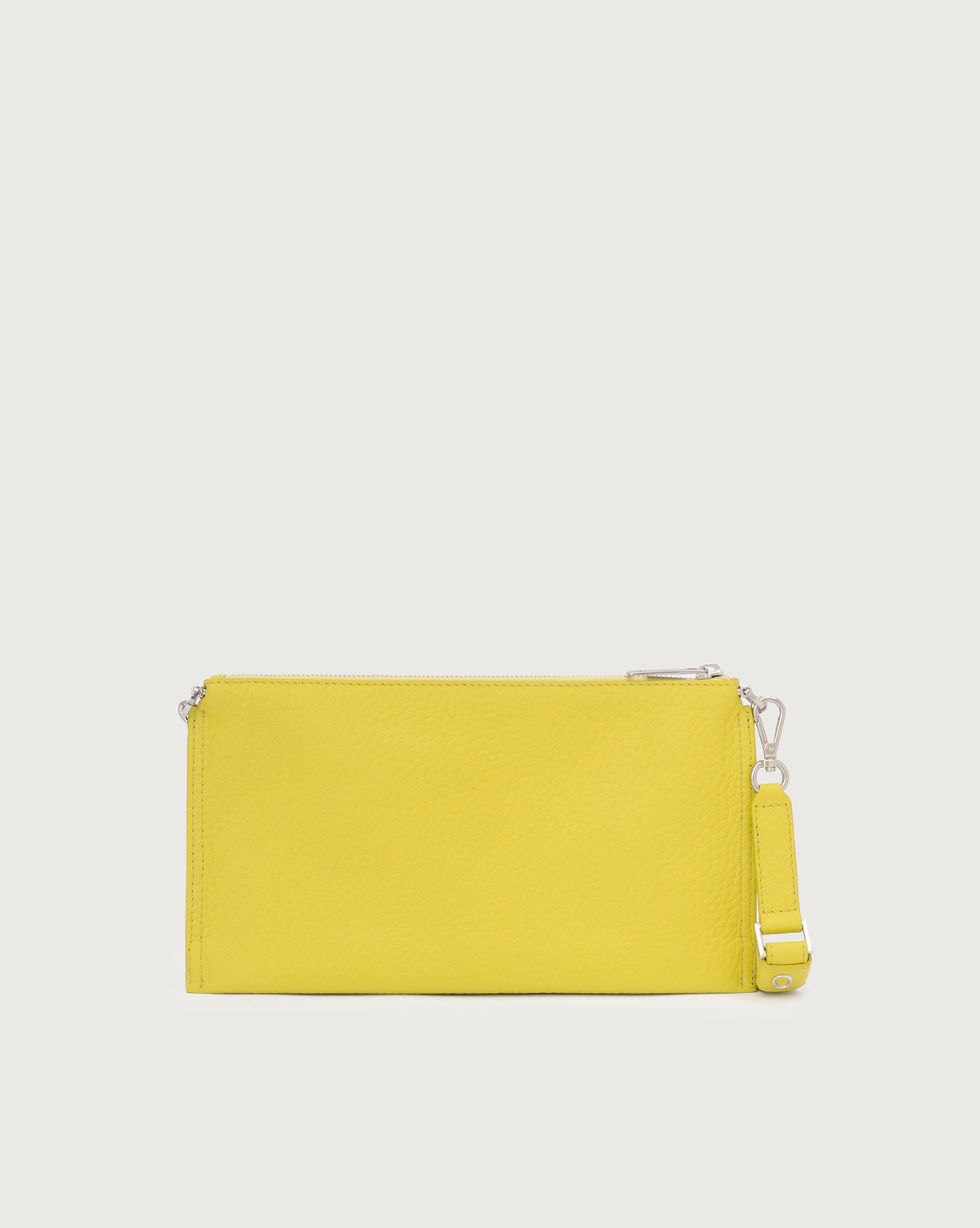 ORCIANI Pupa Soft mini leather crossbody bag. , color yellow