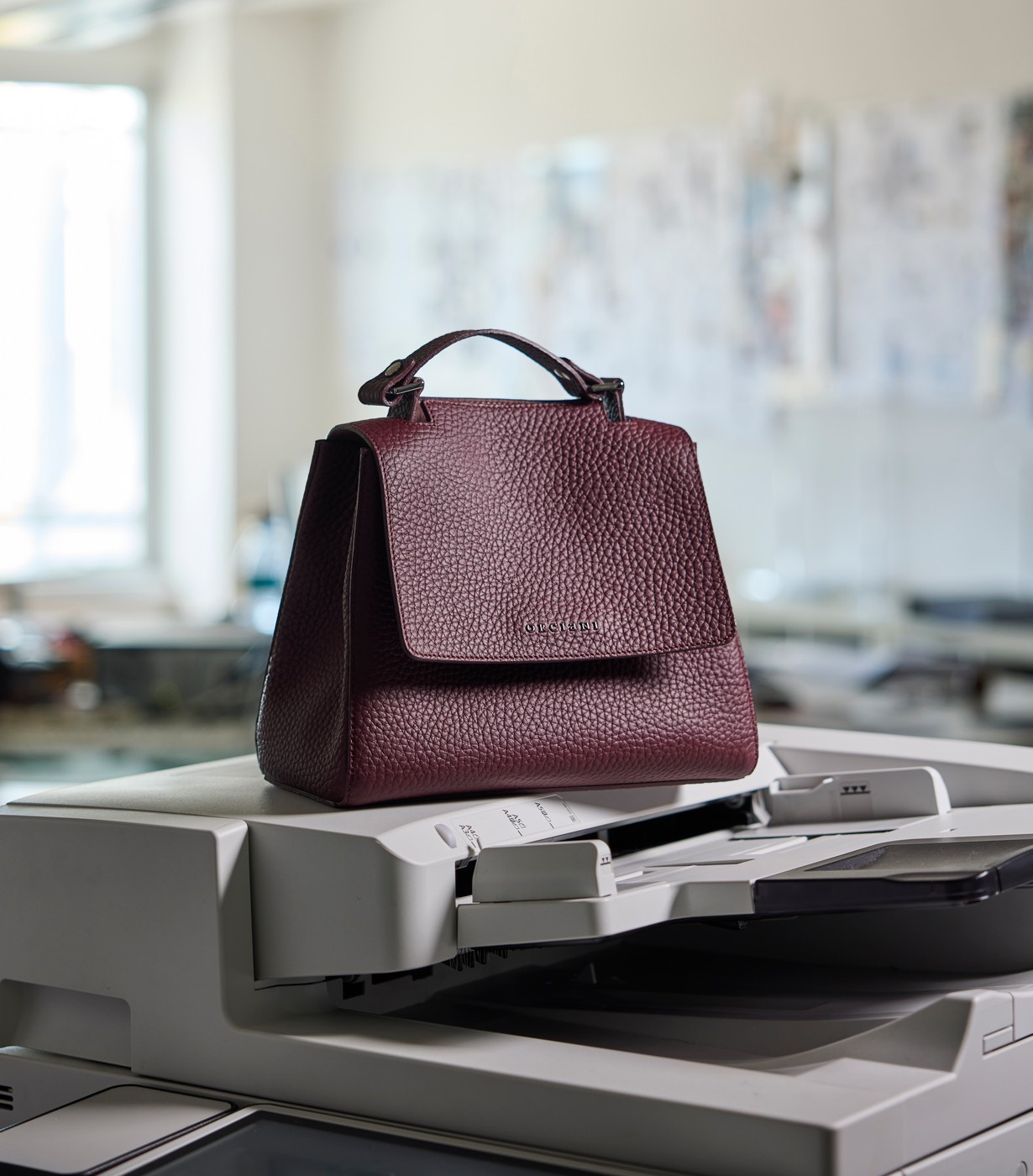 ORCIANI Sveva Soft Small leather handbag with shoulder strap. , color ...