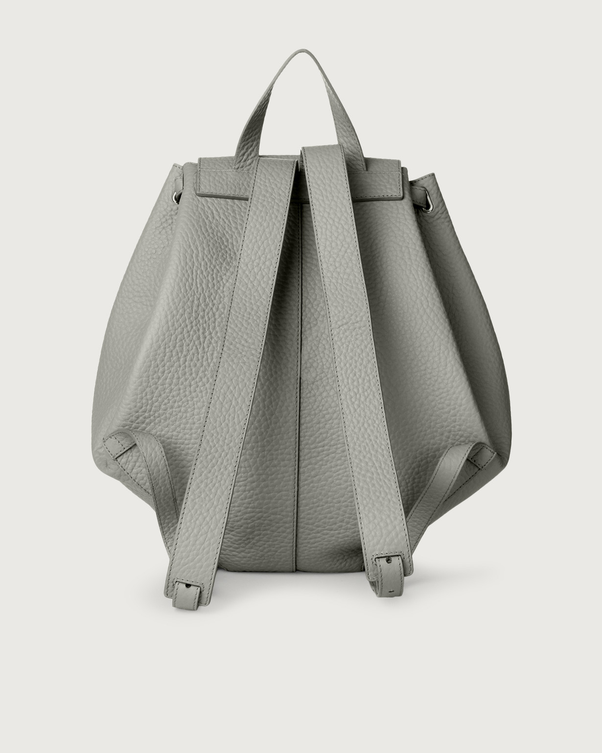 ORCIANI Iris Soft leather backpack. , color Grey