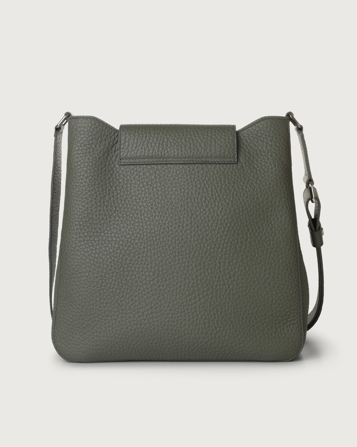 ORCIANI Dama Soft leather bag with shoulder strap. , color Green