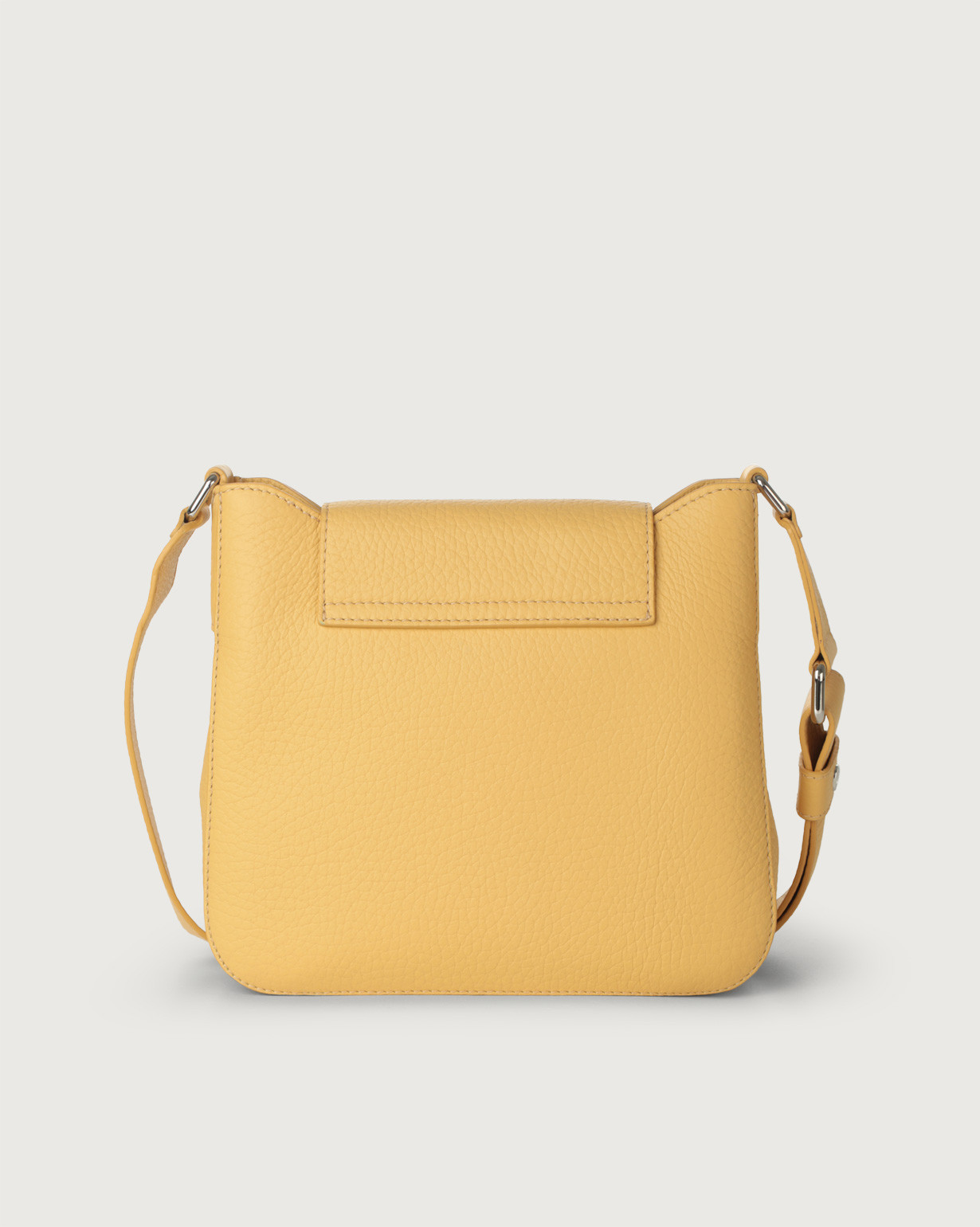 ORCIANI Dama Soft Midi leather bag with shoulder strap. , color Honey