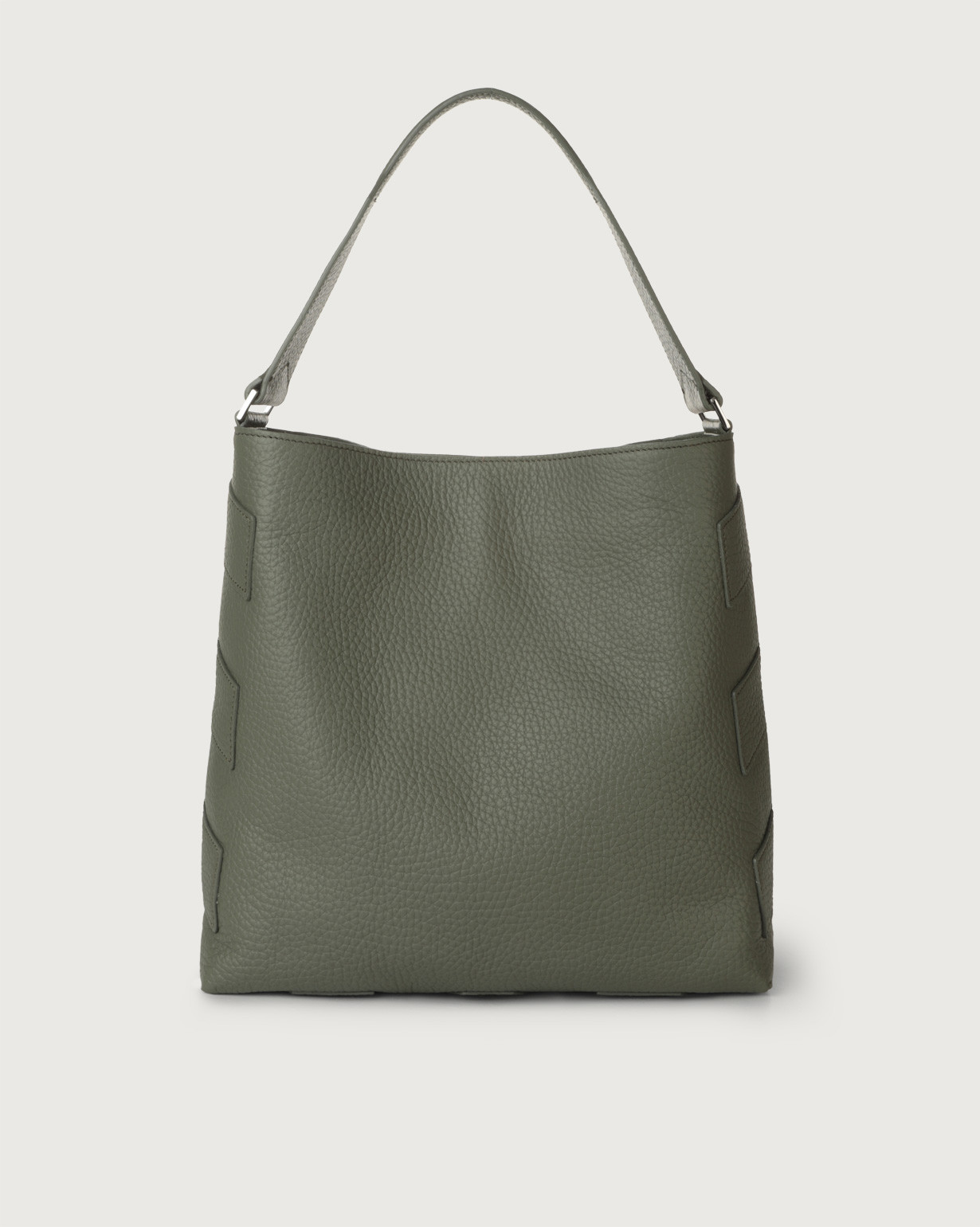 ORCIANI Nilla Soft leather shoulder bag. , color Green
