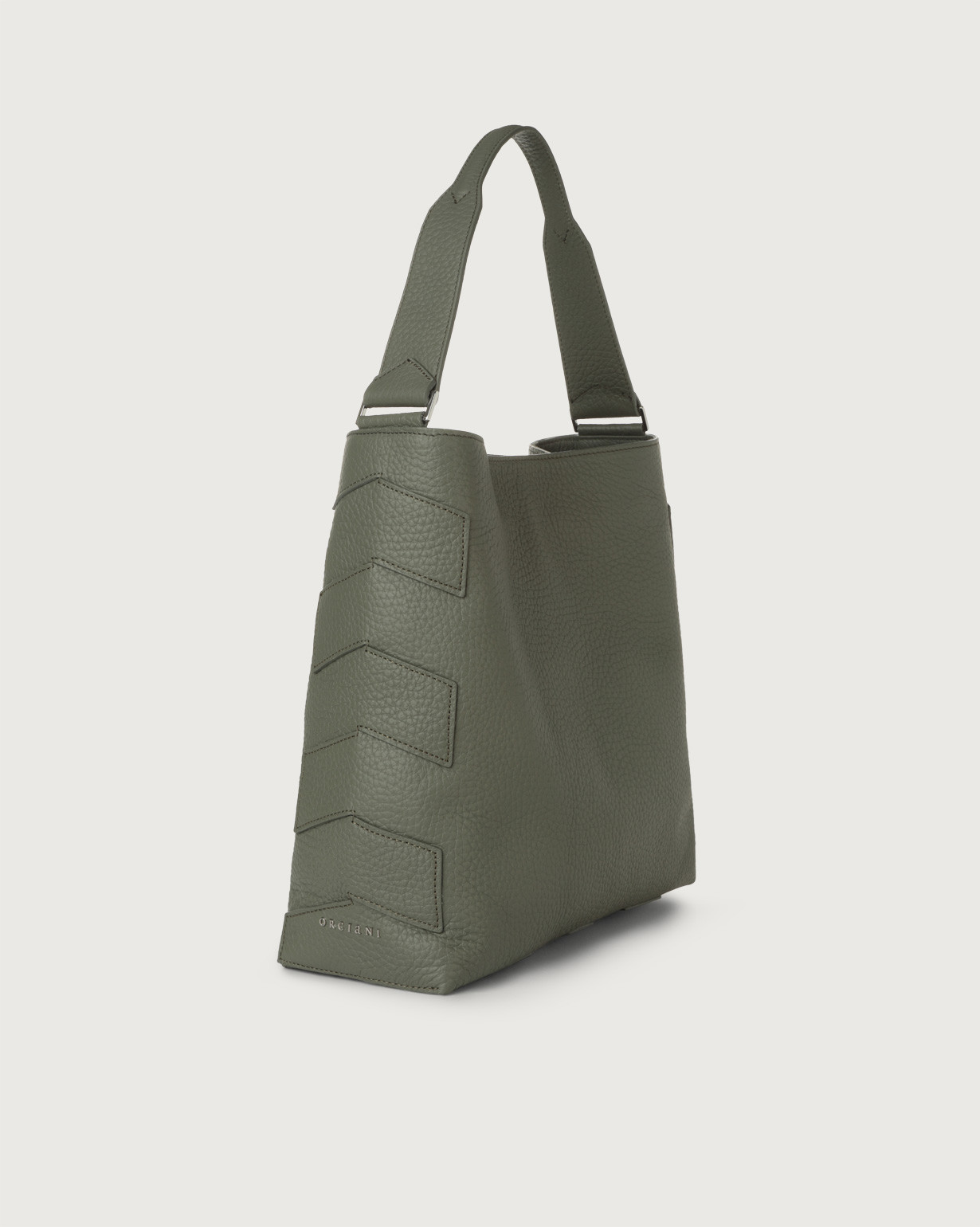 ORCIANI Nilla Soft leather shoulder bag. , color Green