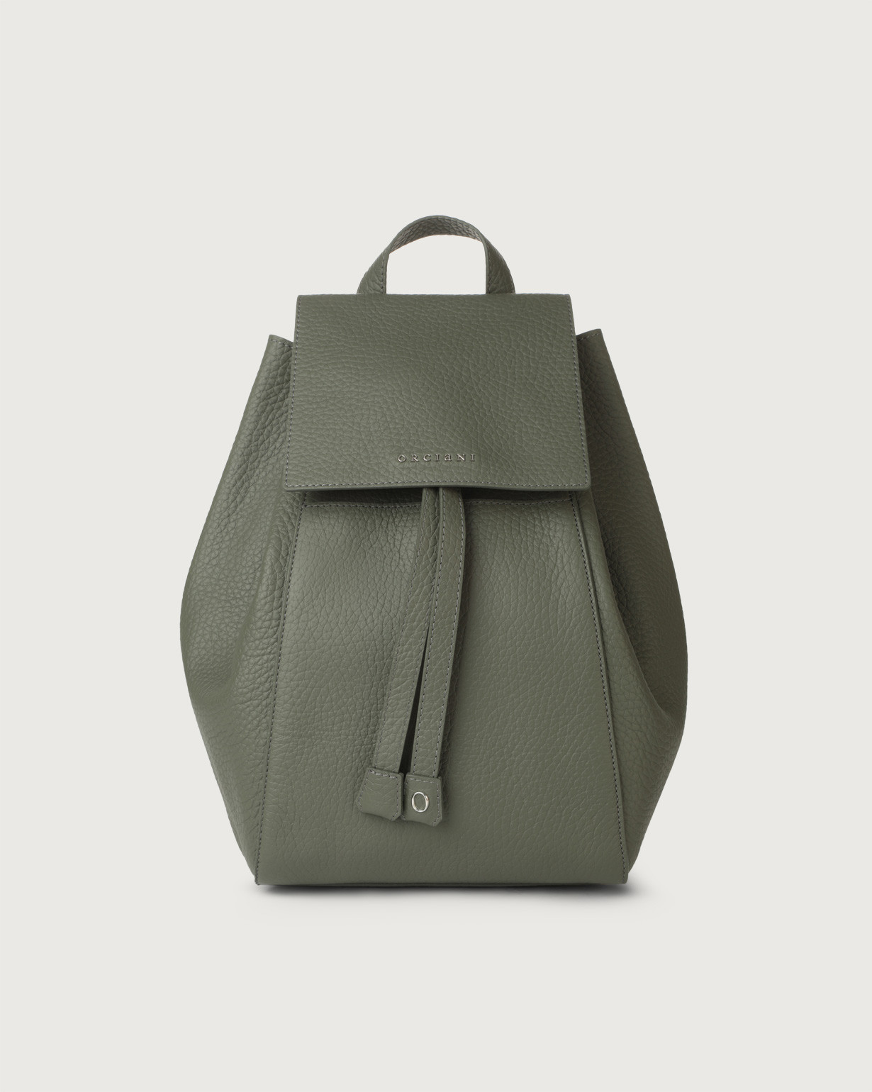 ORCIANI Boxy Soft leather backpack. , color Green