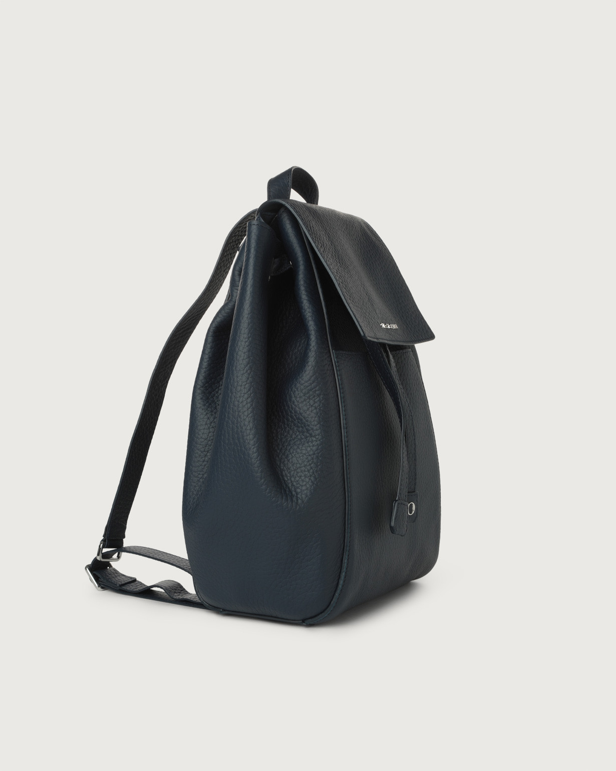 ORCIANI Boxy Soft leather backpack. , color Navy