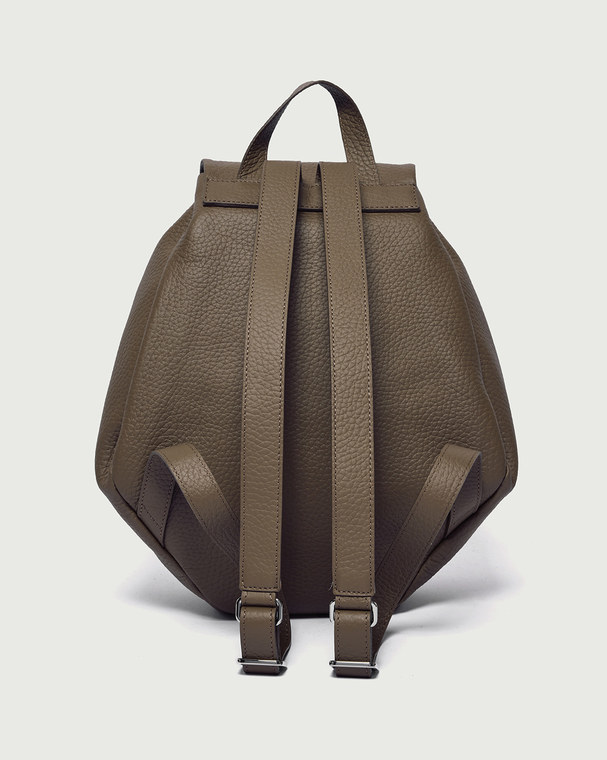 ORCIANI Soft leather backpack. , color Green