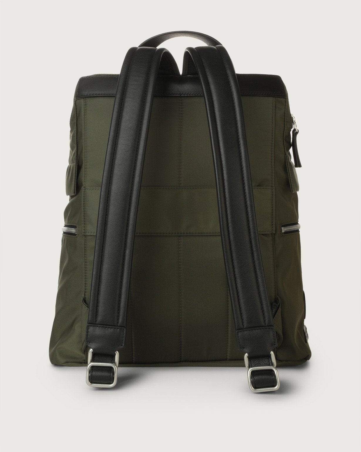 ORCIANI Nobuckle Planet backpack in eco-nylon. , color Green