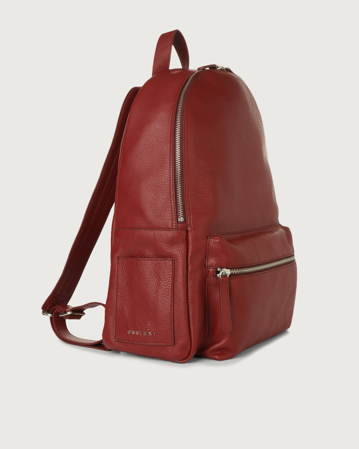 ORCIANI Micron leather backpack. , color Bordeaux