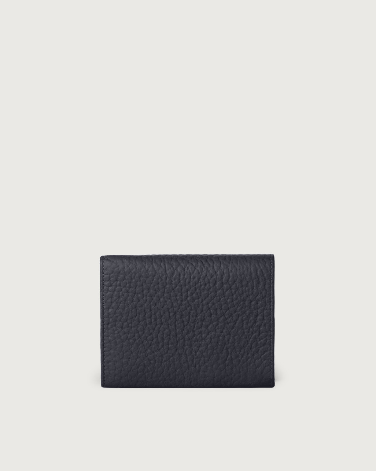 ORCIANI Soft small leather envelope wallet. , color Navy