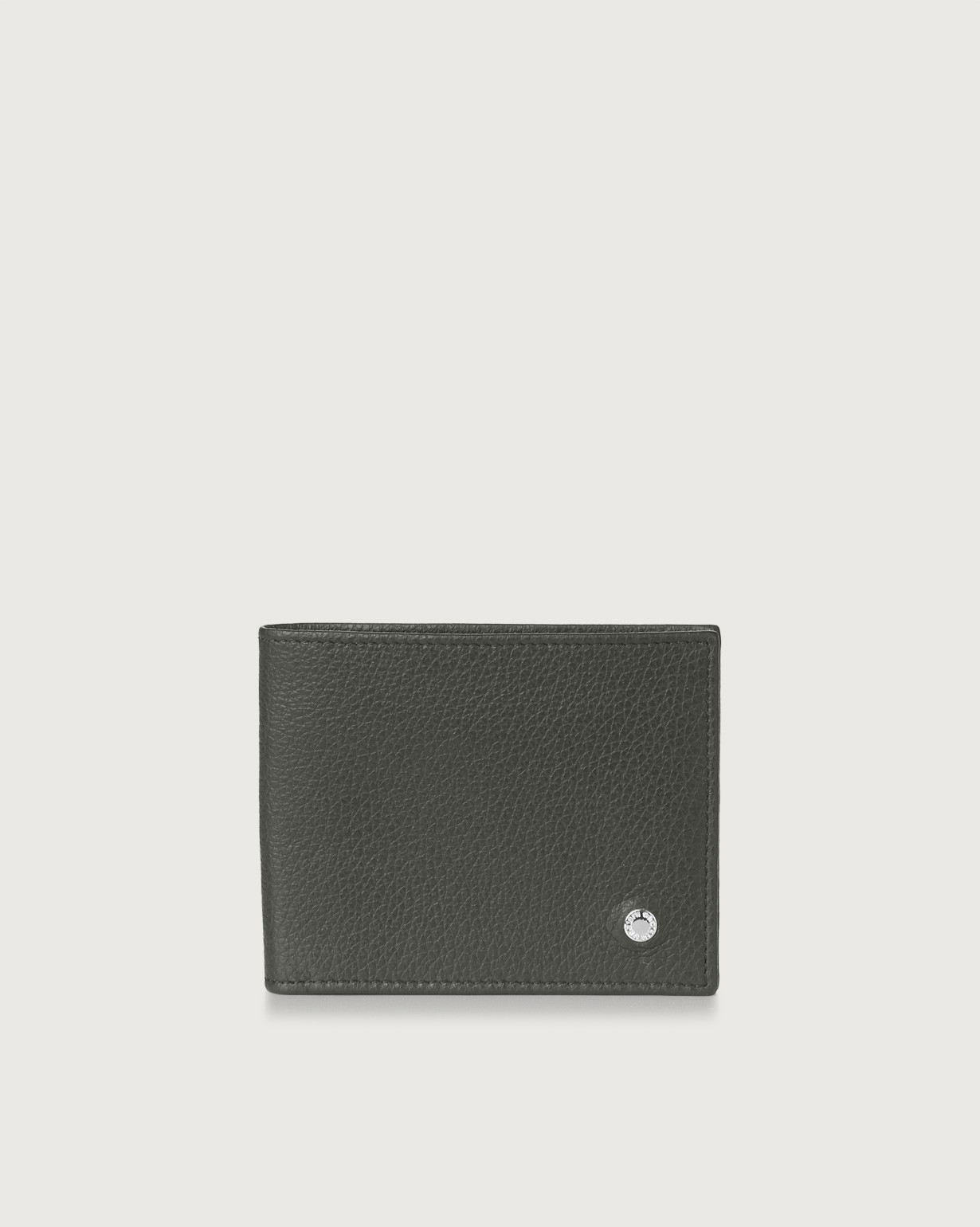 ORCIANI Micron leather wallet. , color Olive Green
