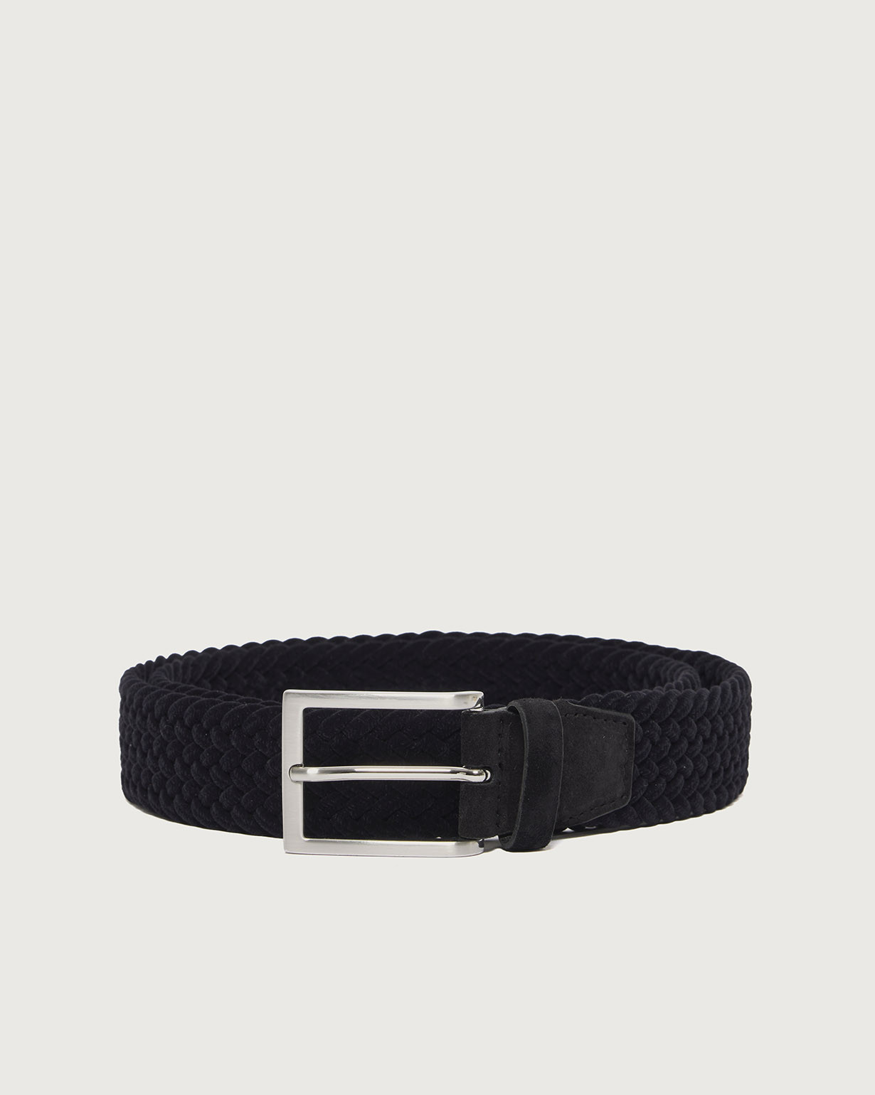 ORCIANI Elast wool belt 3,5 cm XU0142. , color Black