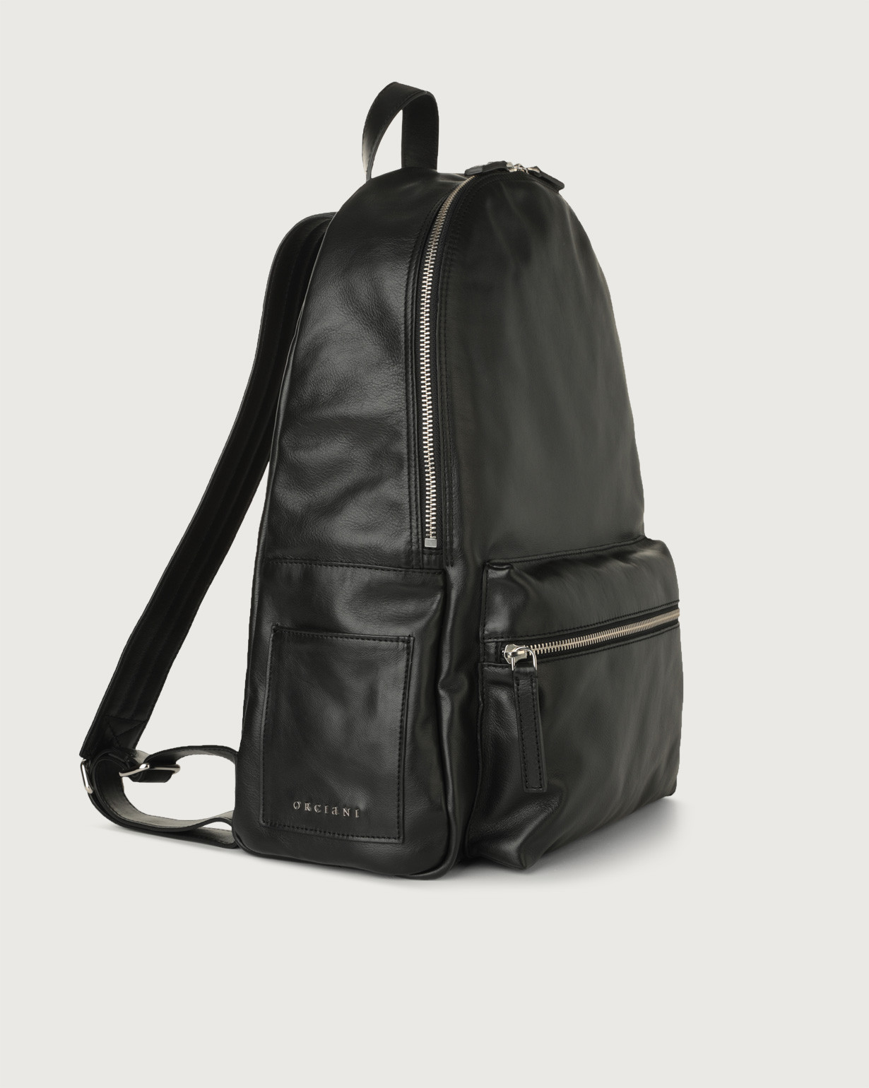 ORCIANI Liberty leather backpack, color Black
