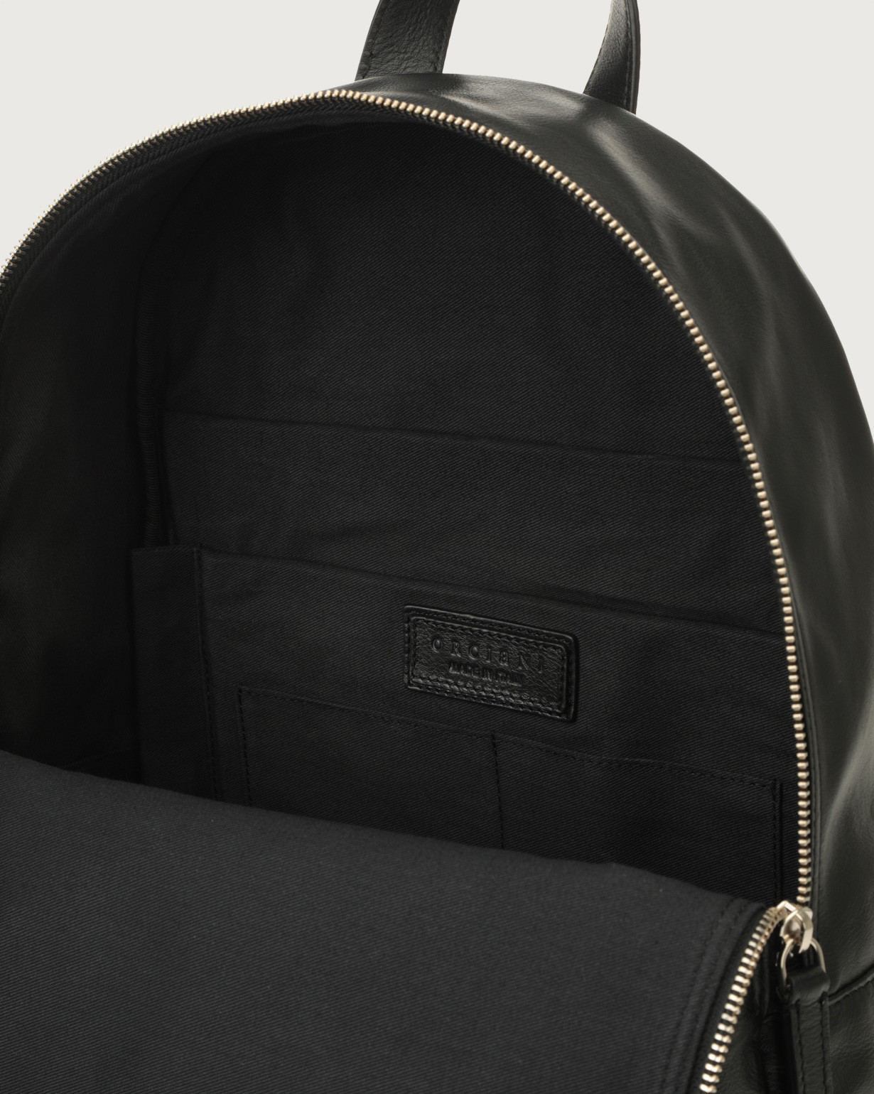 ORCIANI Liberty leather backpack, color Black