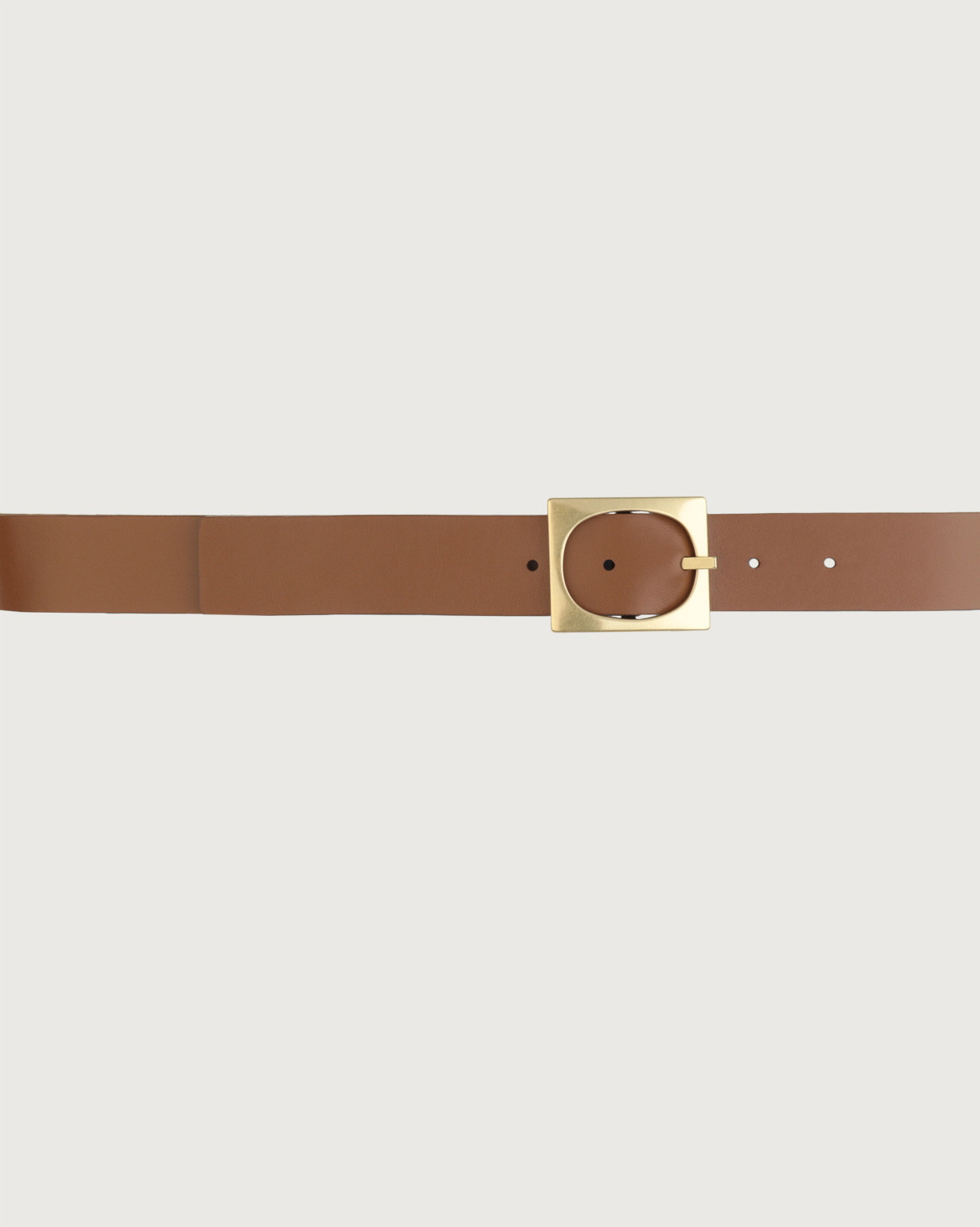 ORCIANI Nabucco Tan nubuck leather reversible belt 3,5 cm, color Blue
