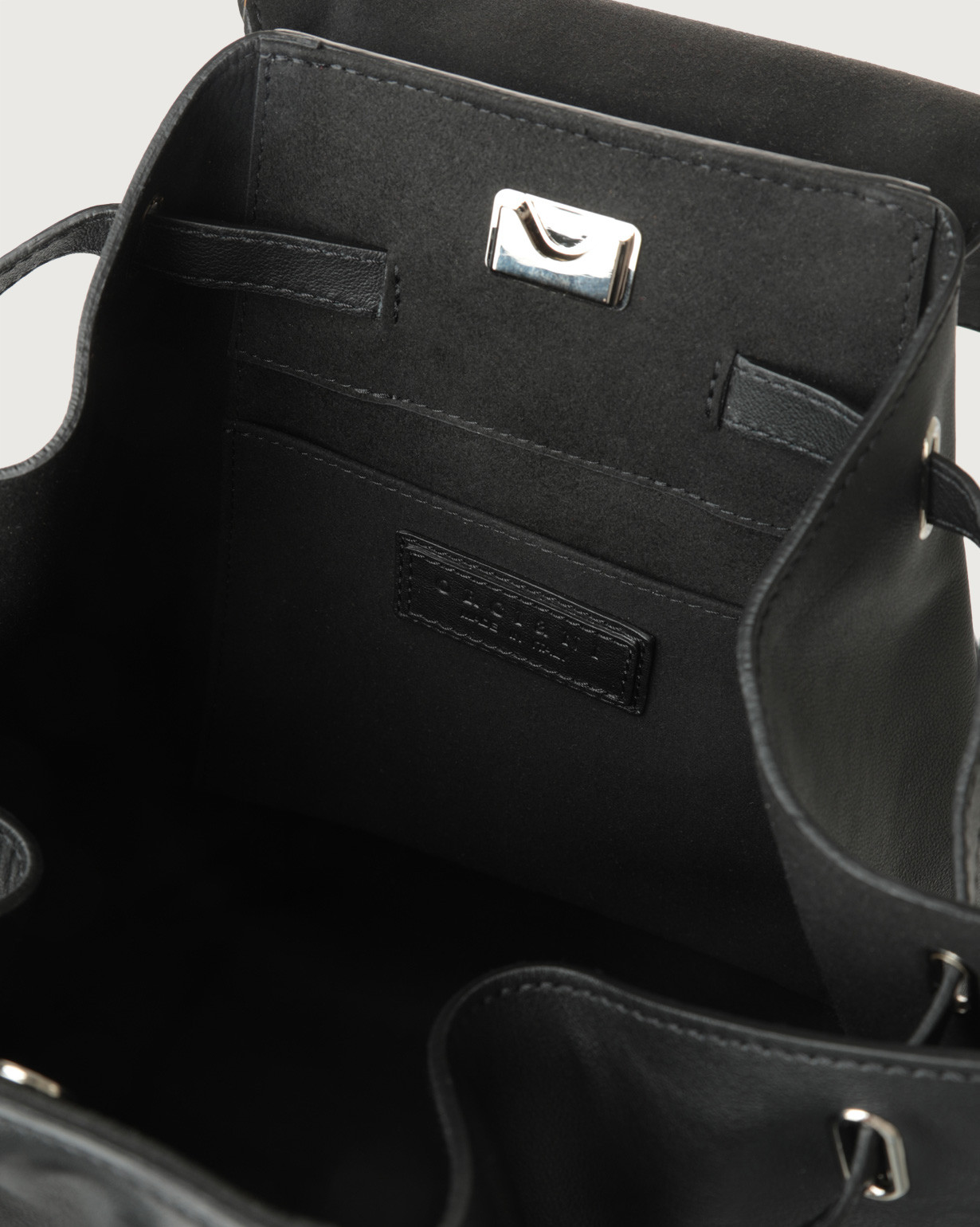 ORCIANI Boxy Madlen leather backpack, color Black