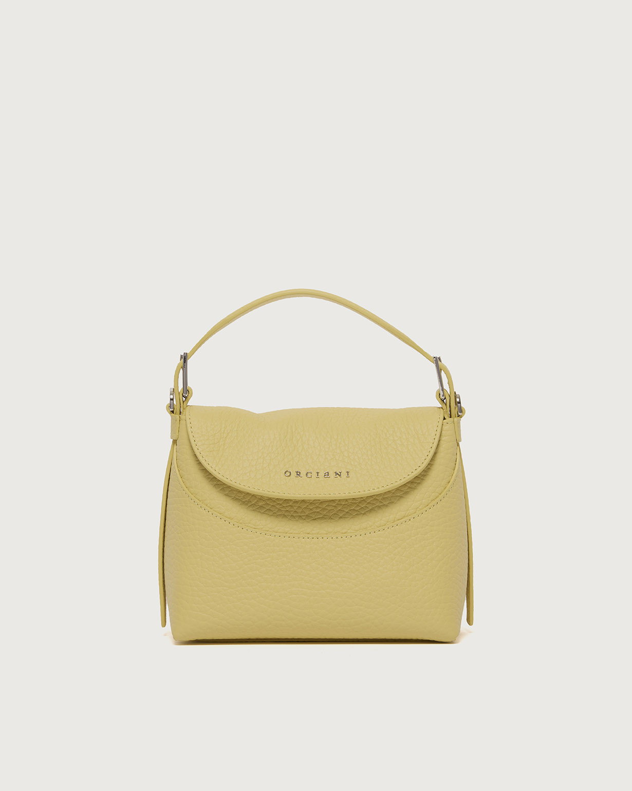 ORCIANI Nana Soft Small leather handbag with strap, color Honey