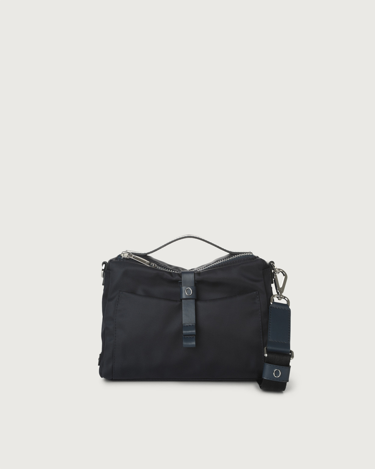 ORCIANI Boxy mini Ecoline regenerated nylon and leather with strap ...