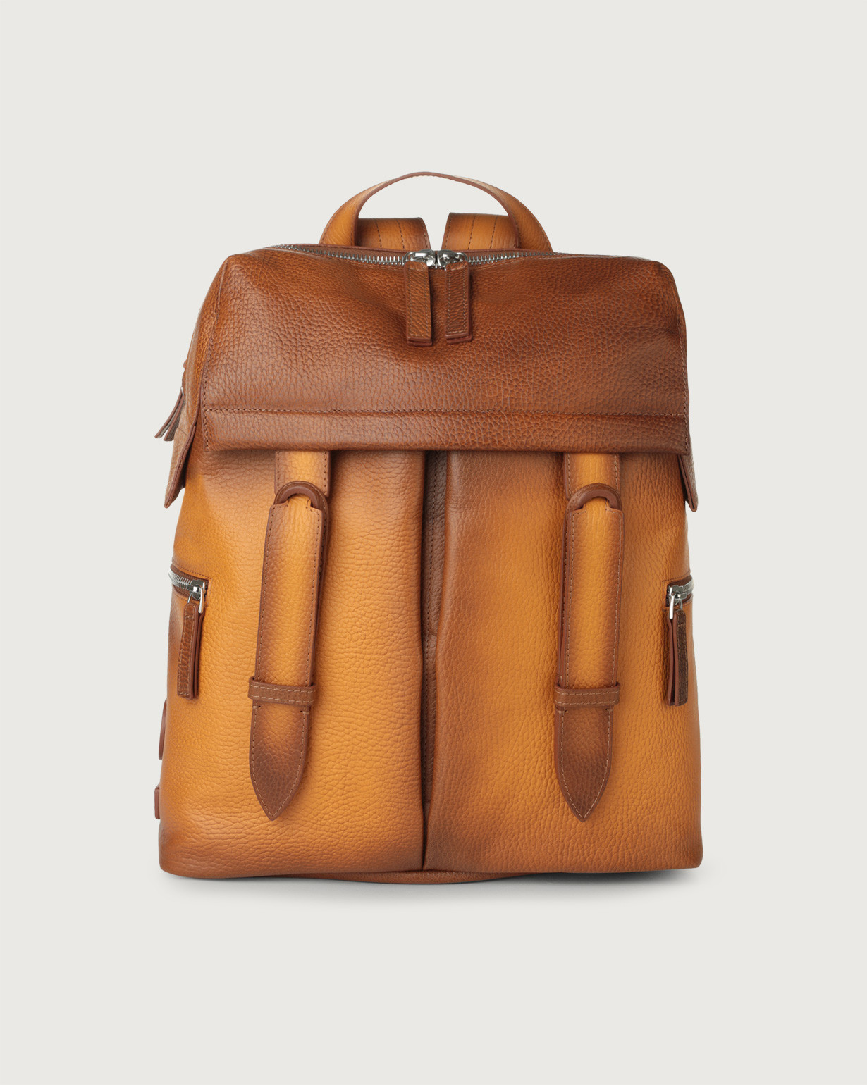 ORCIANI Nobuckle Eco Dollaro Deep medium Planet backpack, color Ocher